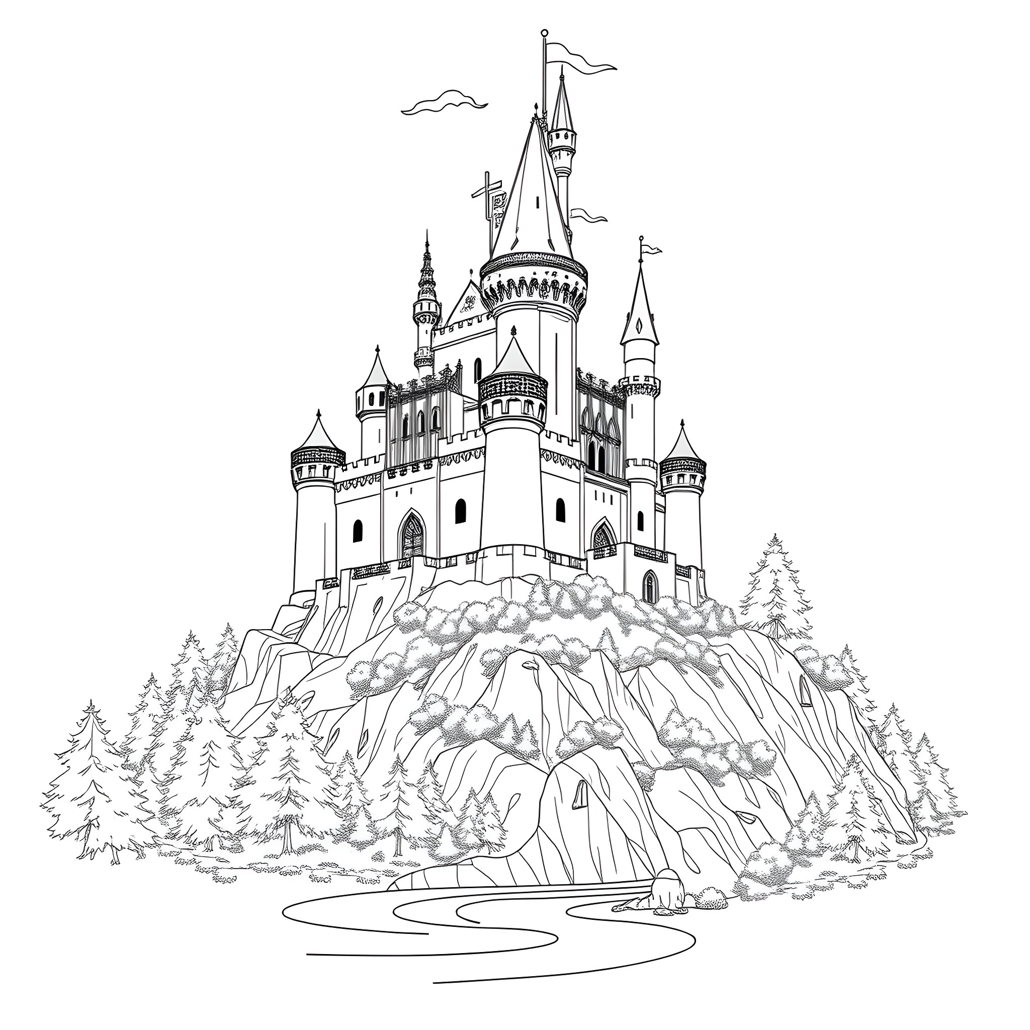 99 Best Castle Coloring Pages (Free Printable PDFs)