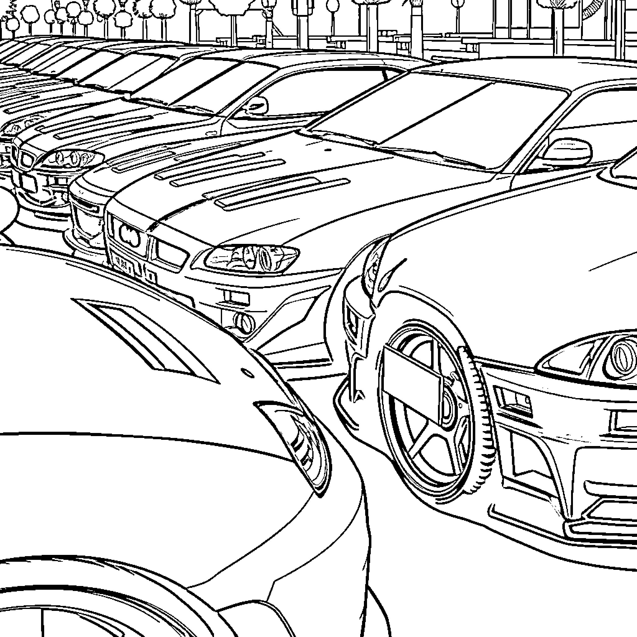 Best JDM Car Coloring Pages (Free Printable PDF)