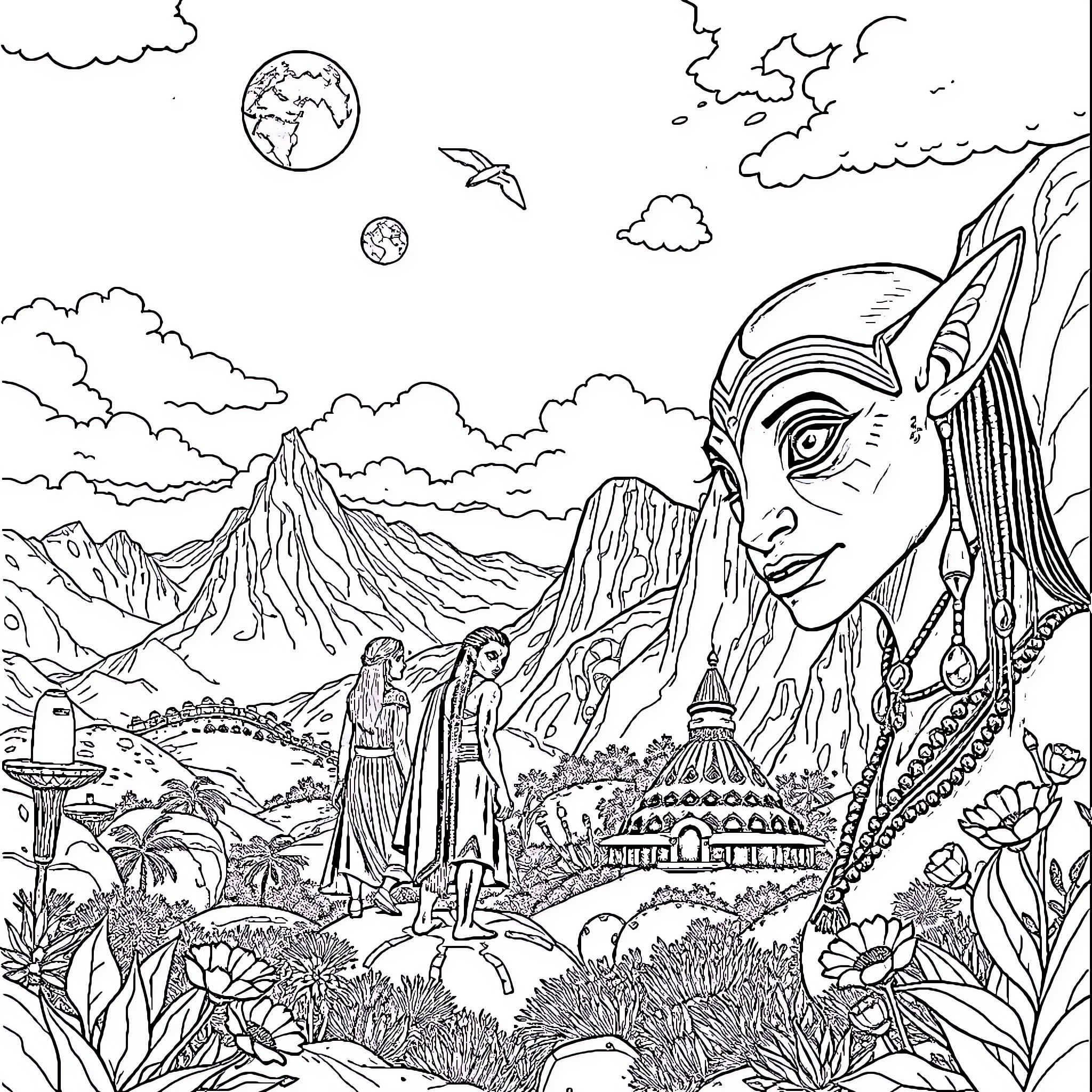 Best Avatar Coloring Pages (Free Printable PDF)