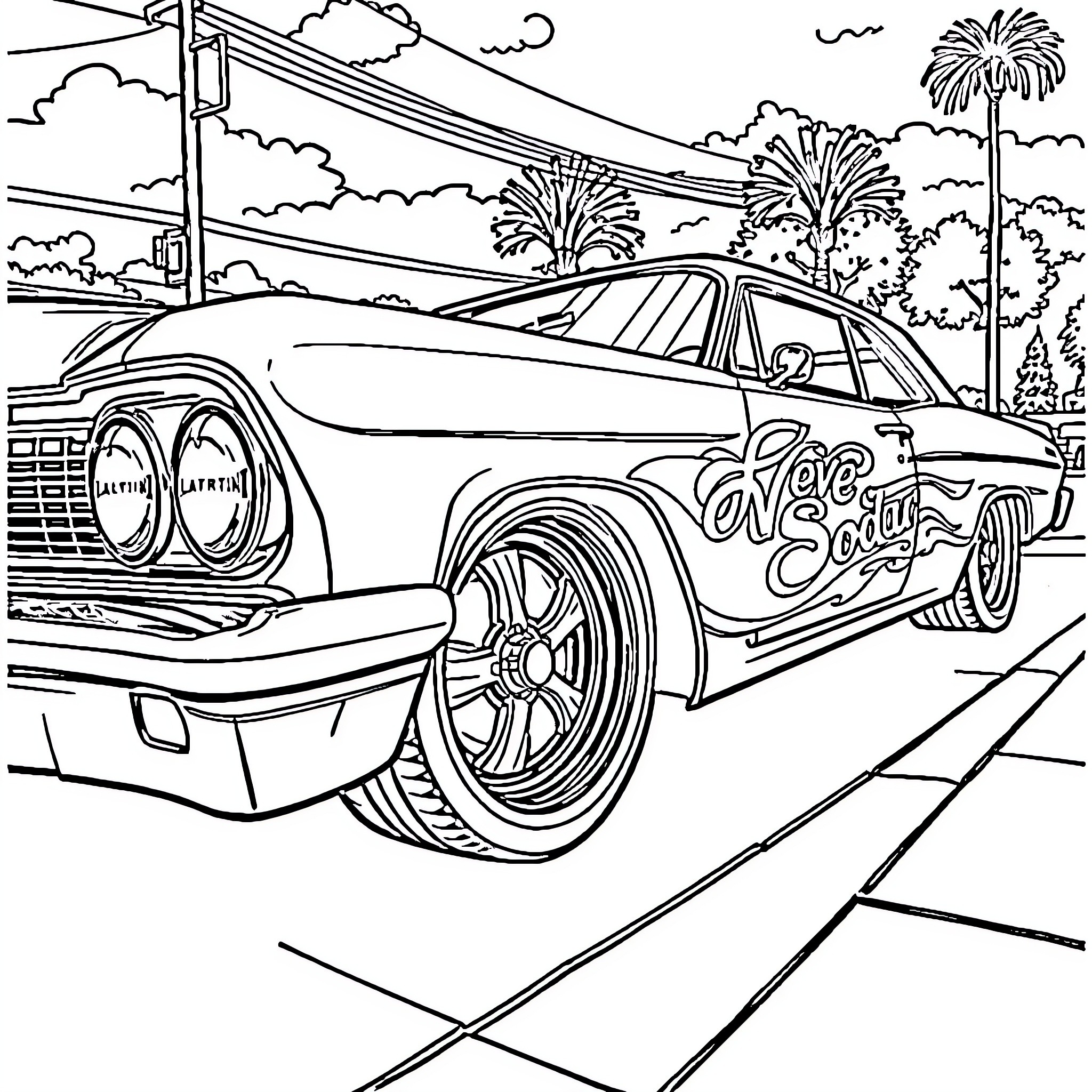 12 Best Lowrider Coloring Pages (Free Printable PDFs)