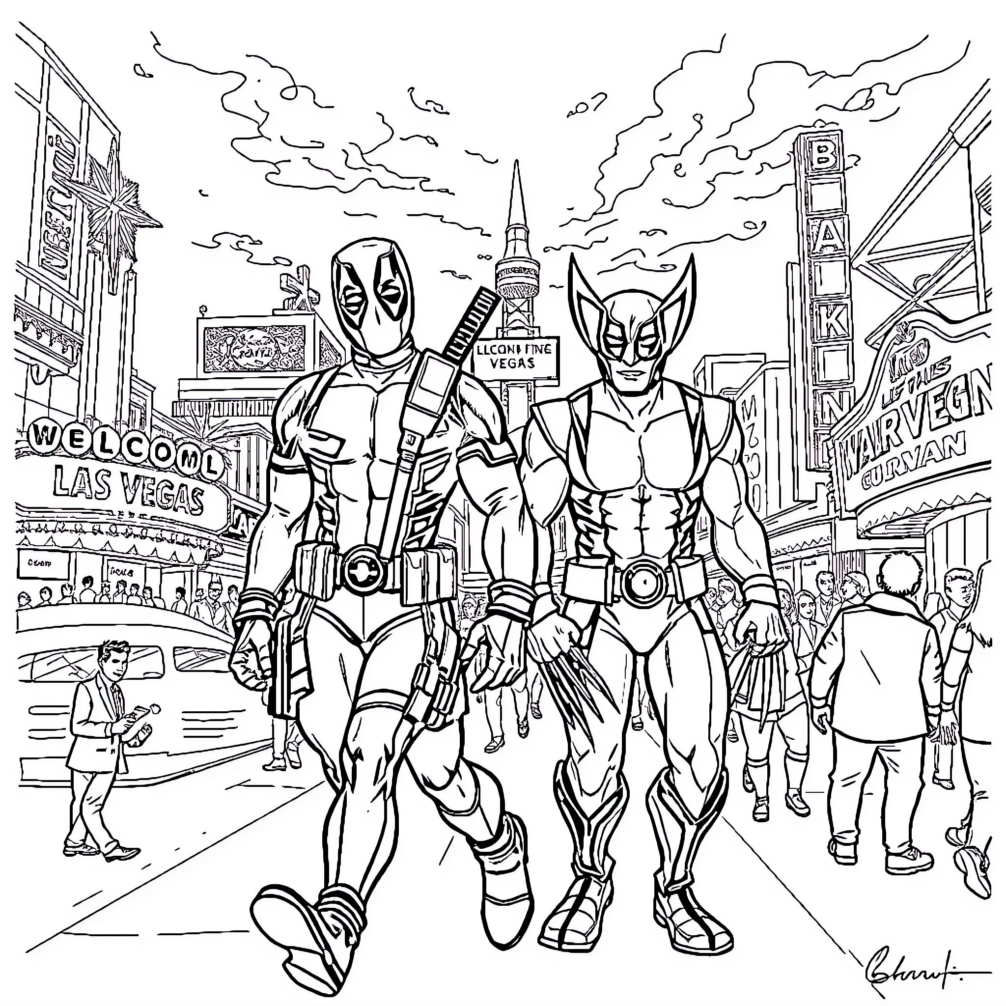 Best Deadpool Coloring Pages (Free Printable PDF)