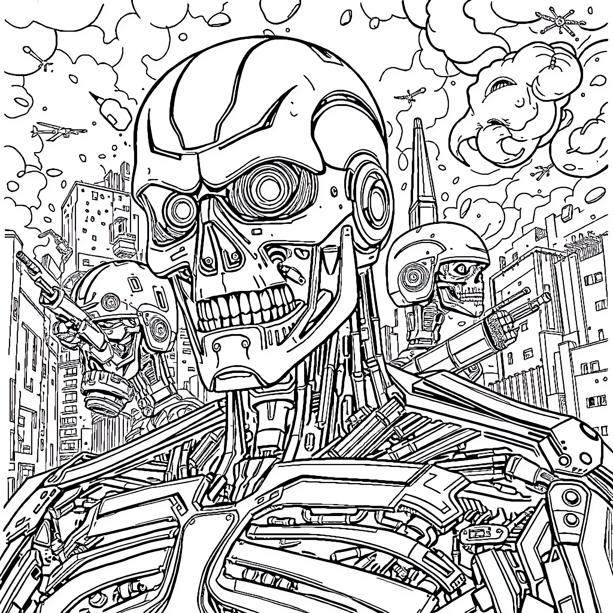 44 Best Terminator Coloring Pages (Free Printable PDFs)