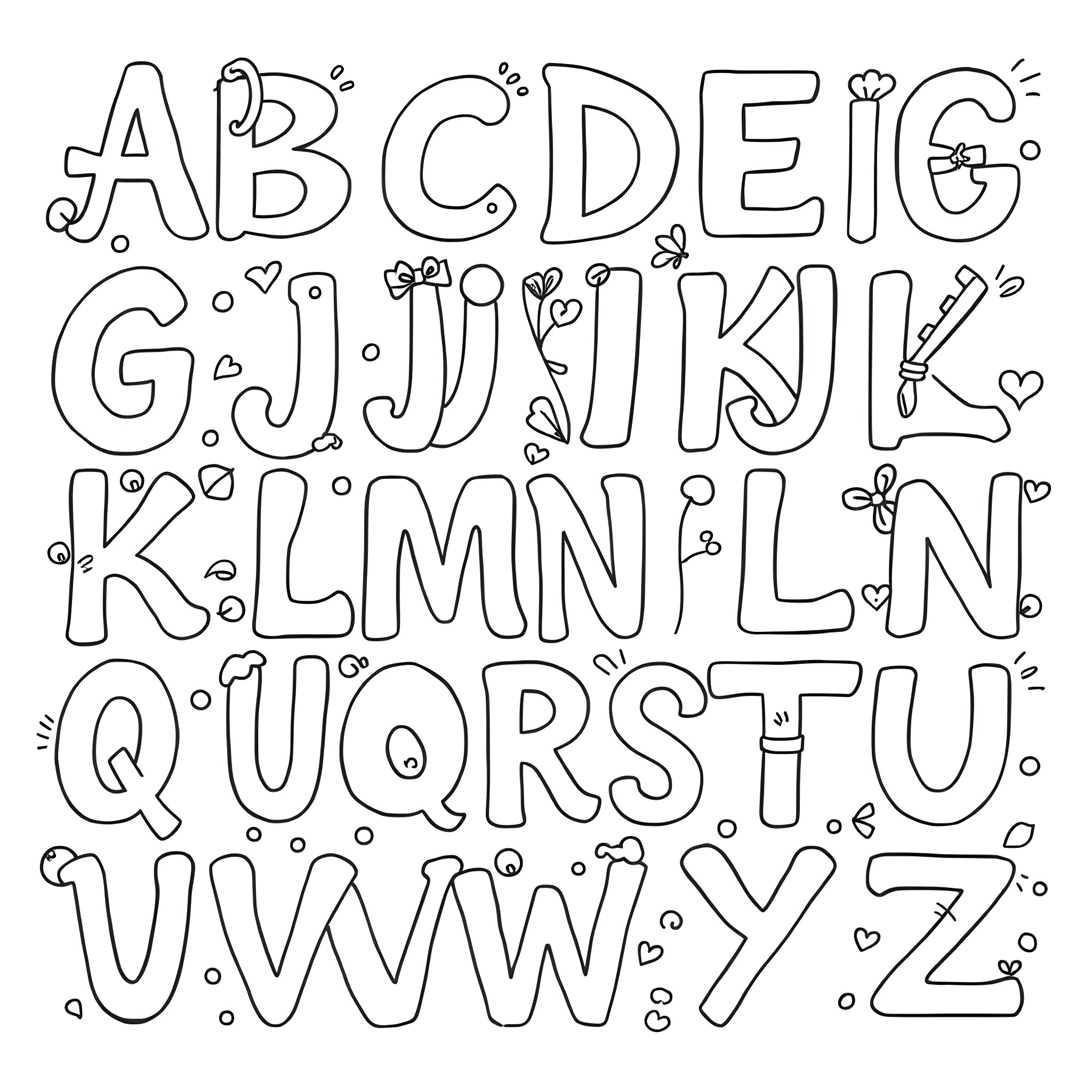 118 Best Letter Coloring Pages (Free Printable PDFs)