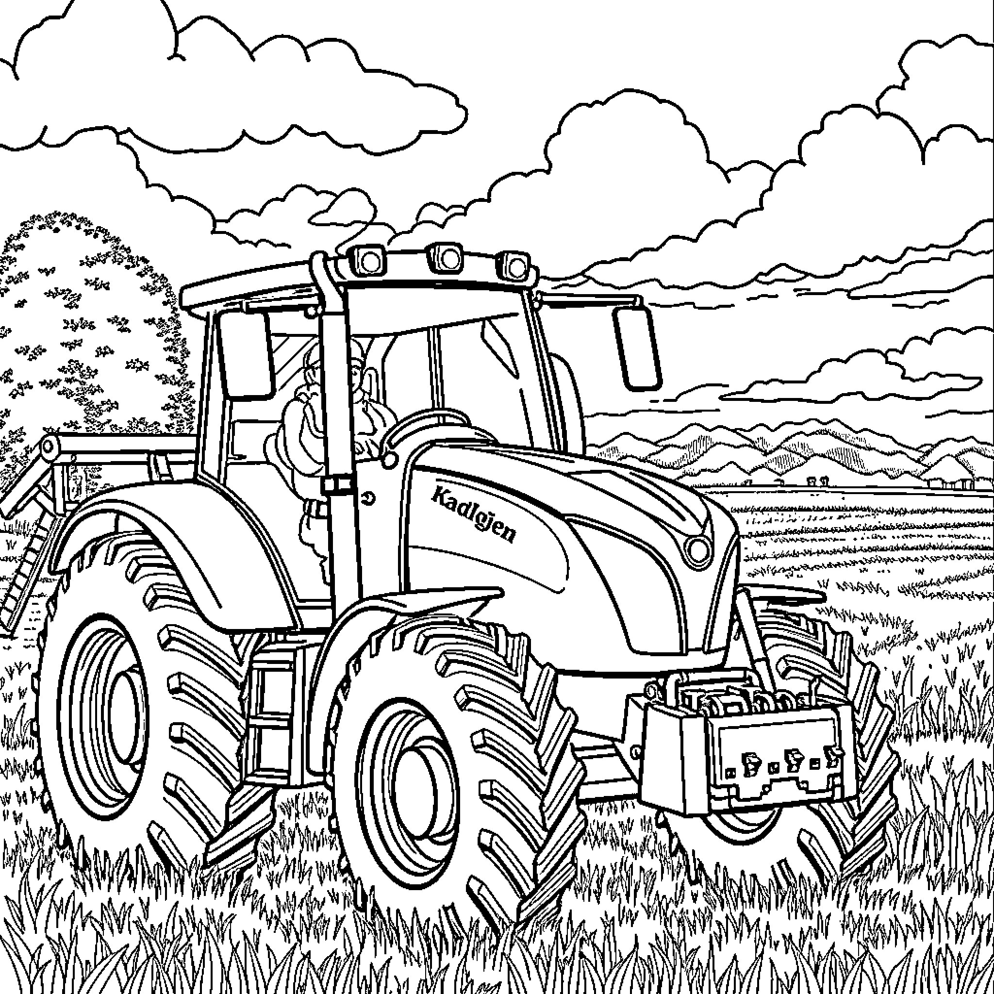 Best Lawn Tractor Coloring Pages (Free Printable PDF)
