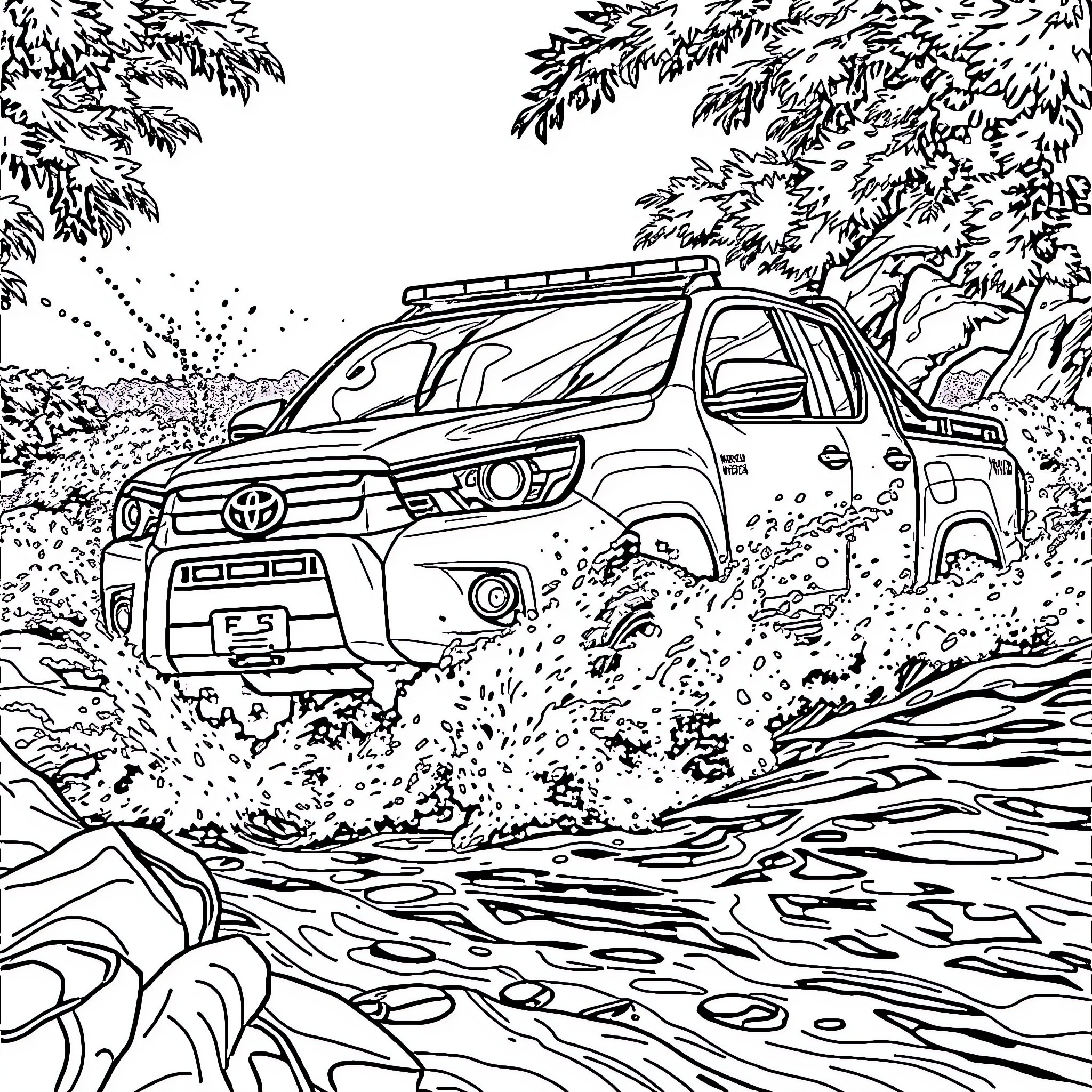 Best Toyota Hilux Coloring Pages (Free Printable PDF)
