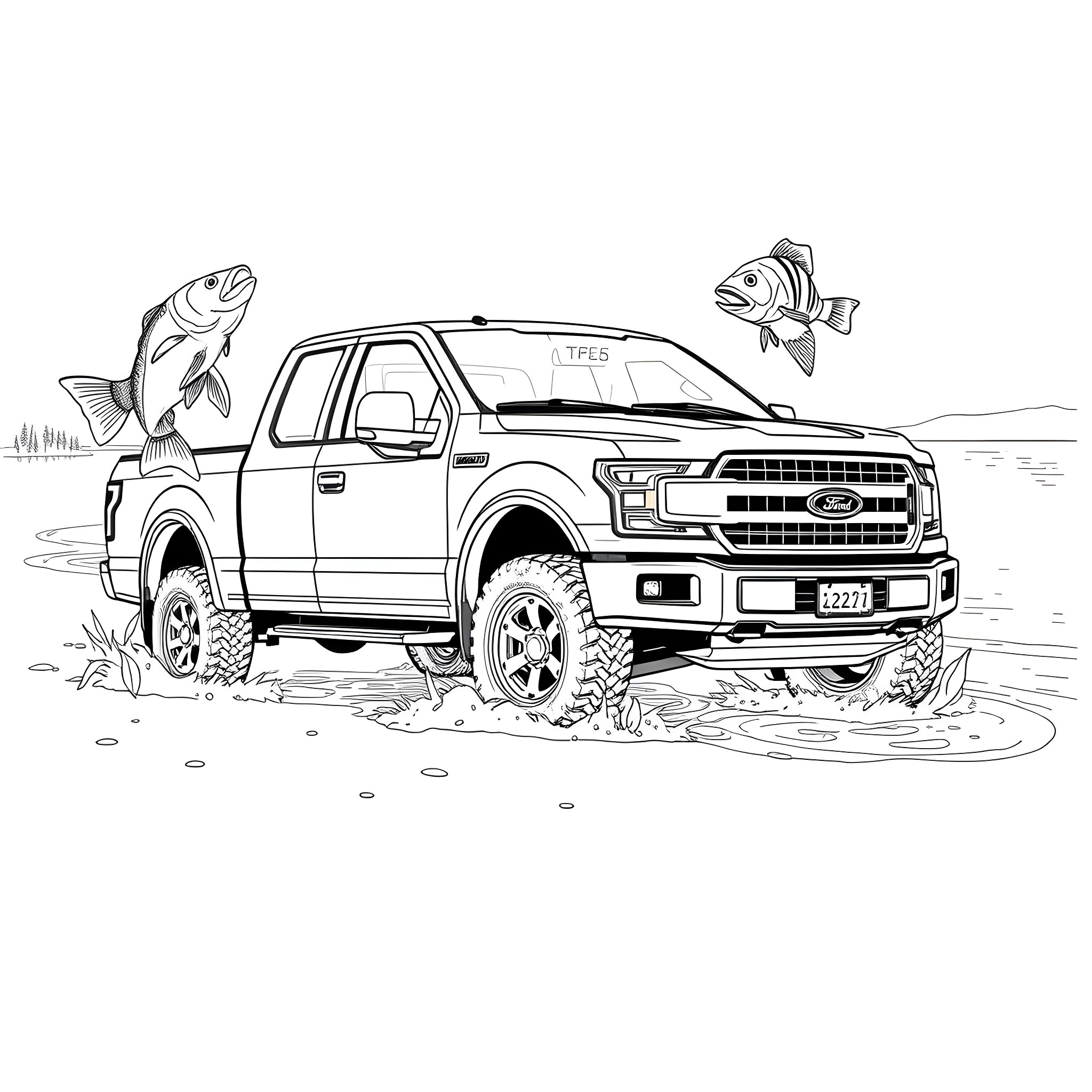 19 Best Ford Pickup Coloring Pages (Free Printable PDFs)
