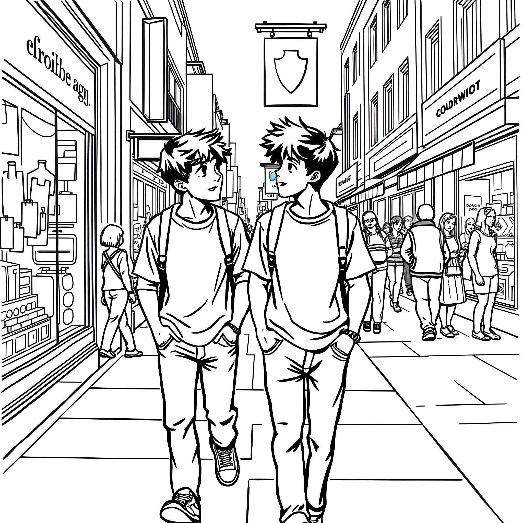 509 Best Boy Coloring Pages (Free Printable PDFs)