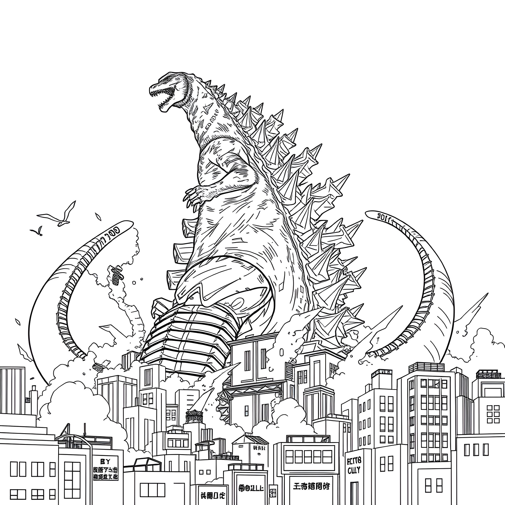 Best Shin Godzilla Coloring Pages (Free Printable PDF)