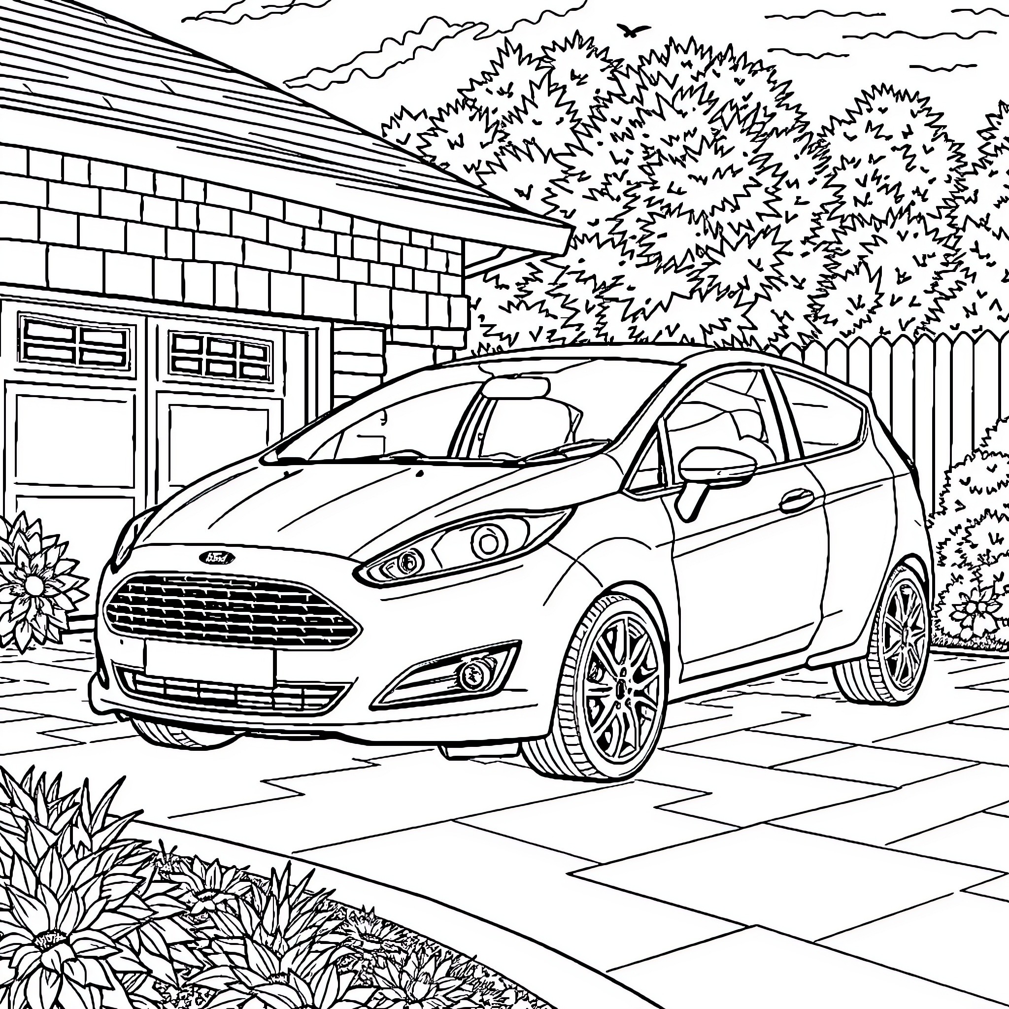 Best Ford Fiesta Coloring Pages (Free Printable PDF)
