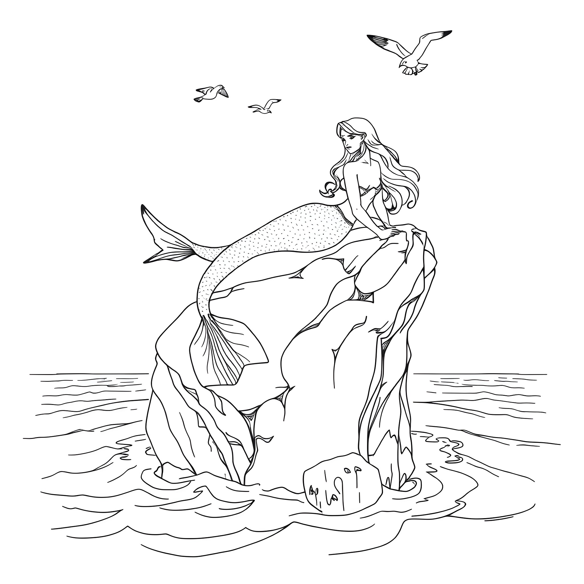 203 Best Mermaid Coloring Pages (Free Printable PDFs)