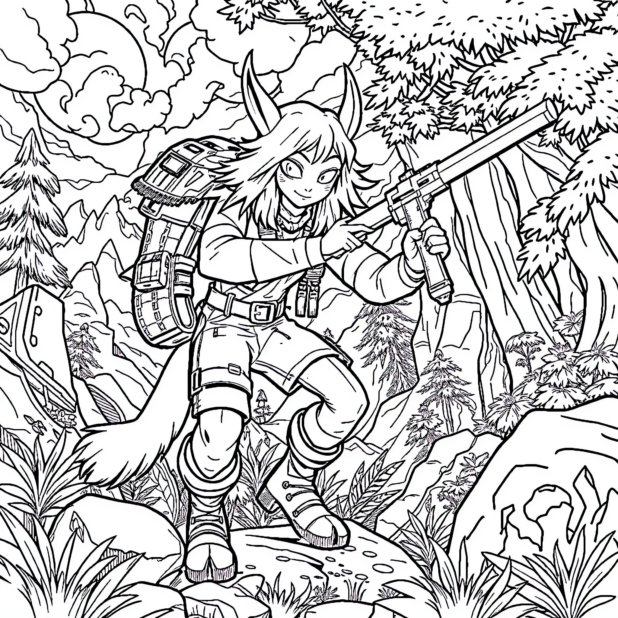 Best Huntrix Coloring Pages (Free Printable PDF)