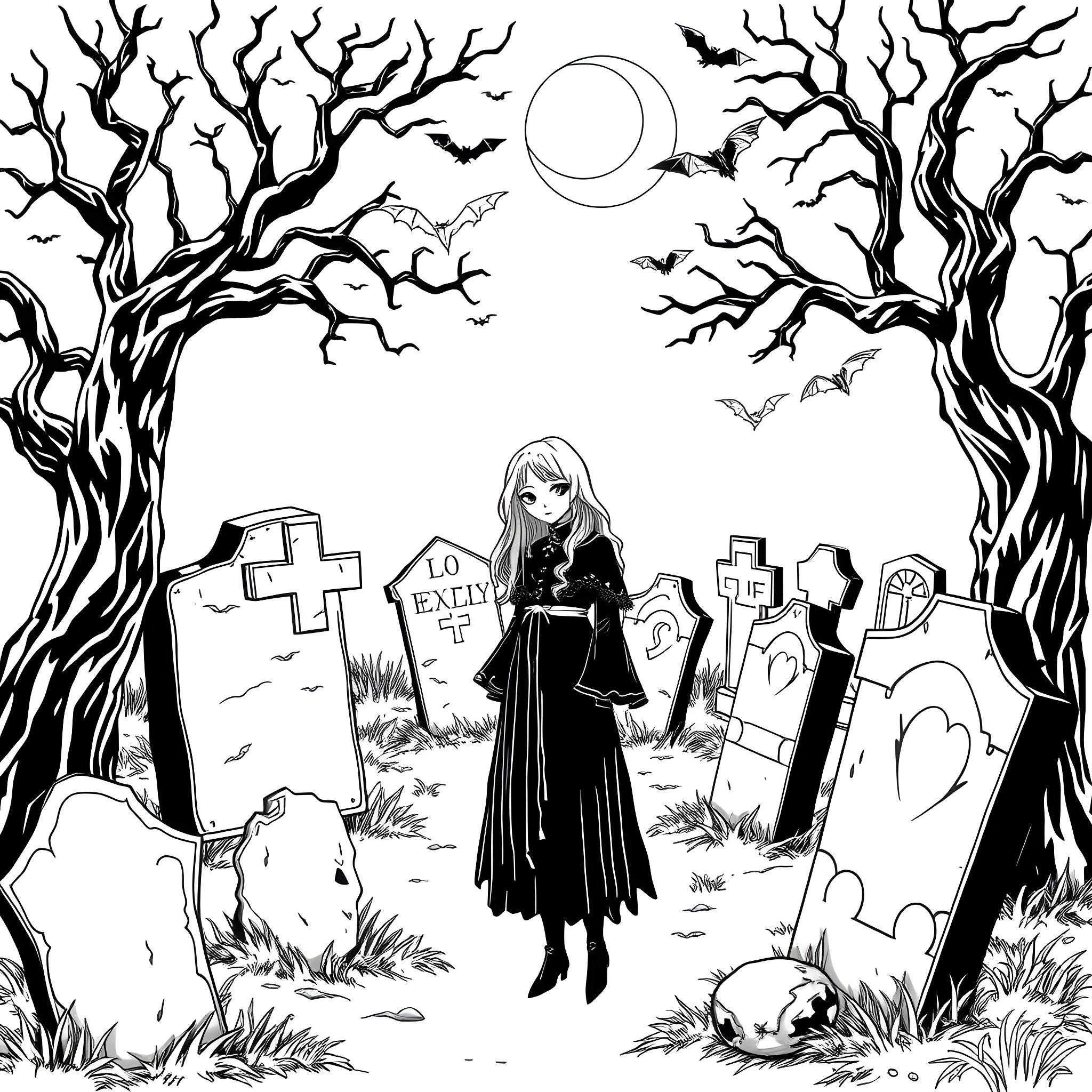 46 Best Goth Girl Coloring Pages (Free Printable PDFs)