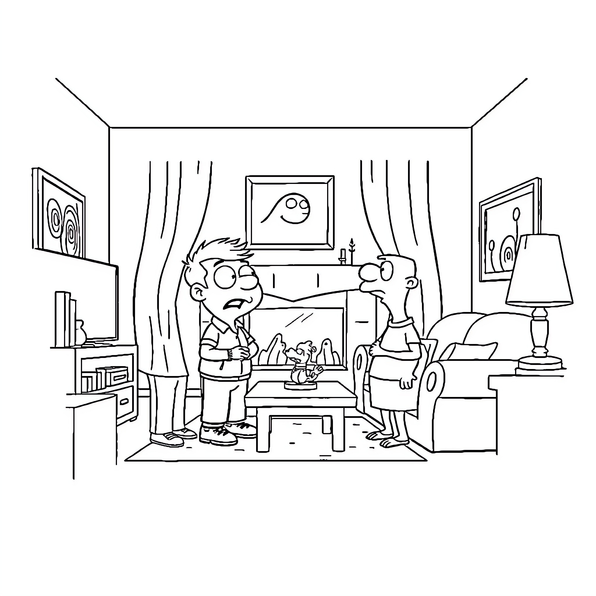 1 Best American Dad Coloring Pages (Free Printable PDFs)