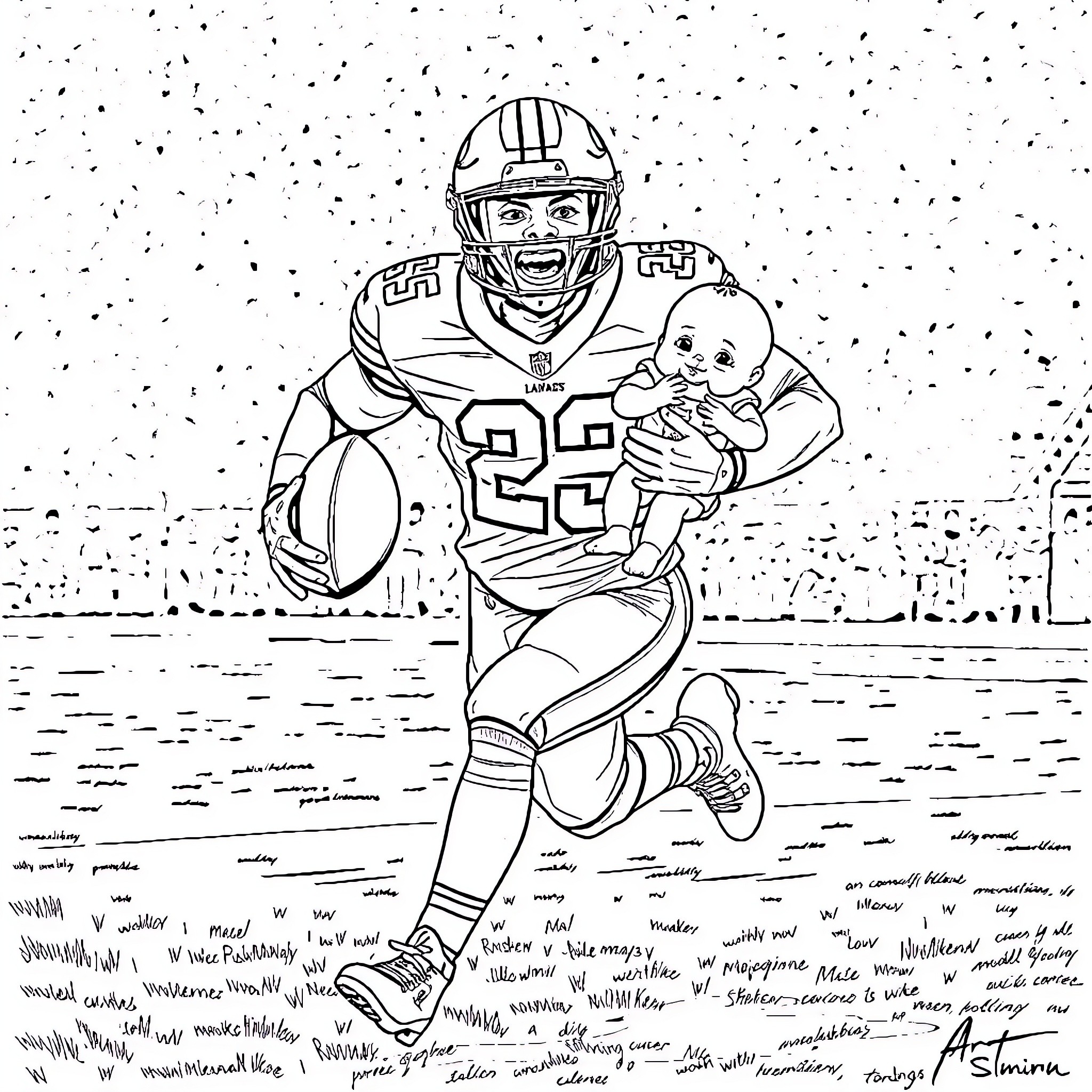 Best Lamar Jackson Coloring Pages (Free Printable PDF)