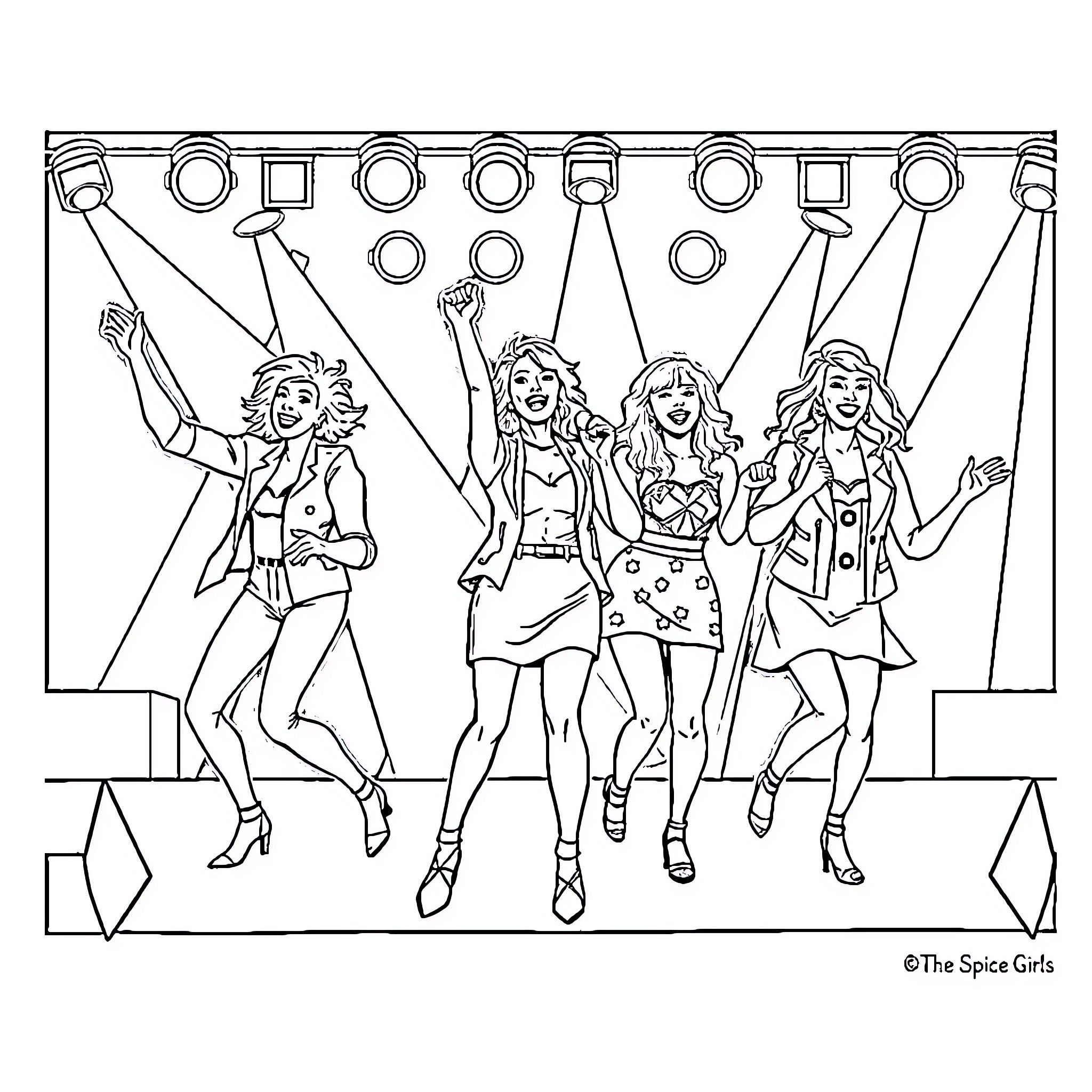 Best Spice Girls Coloring Pages (Free Printable PDF)
