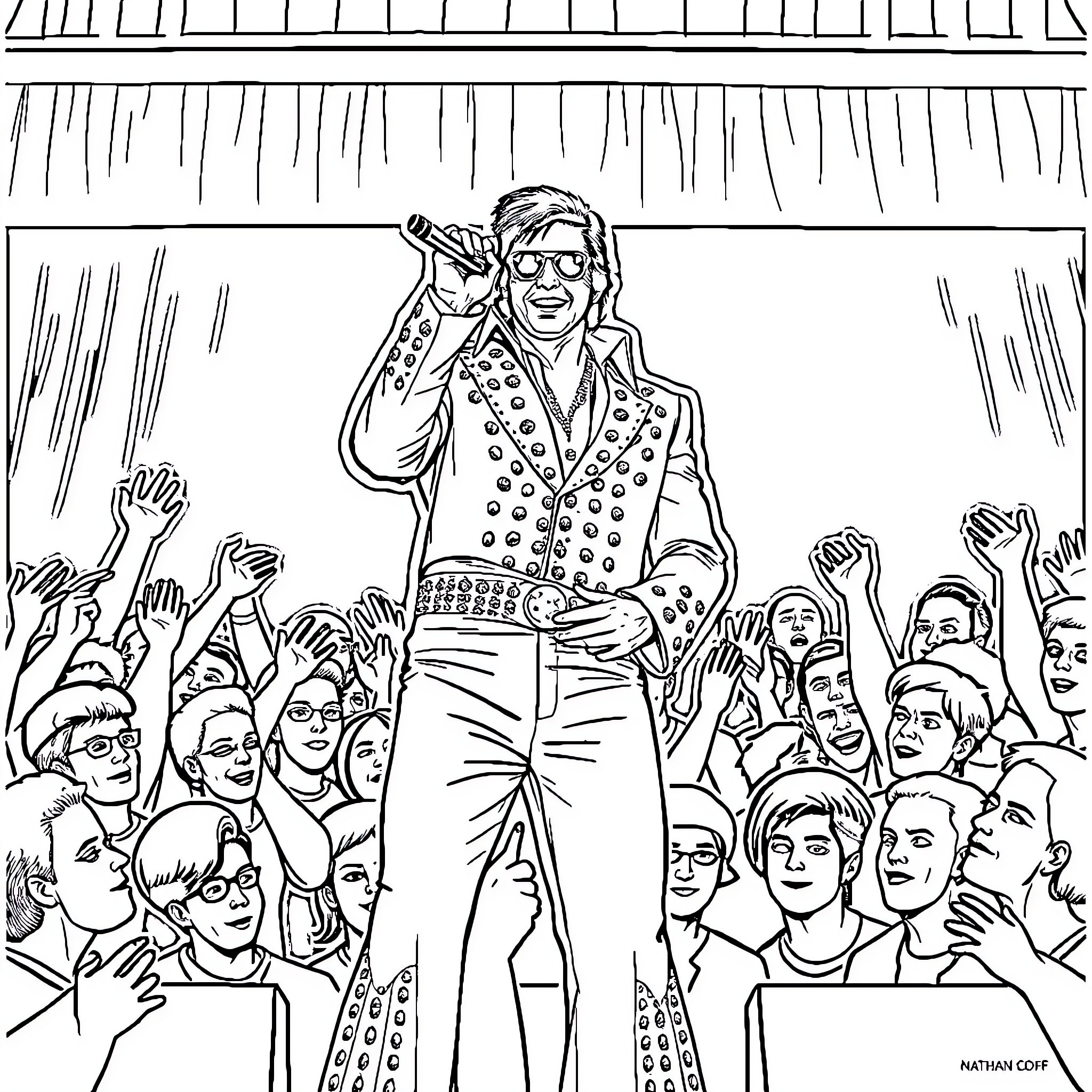 Best Elvis Coloring Pages (Free Printable PDF)