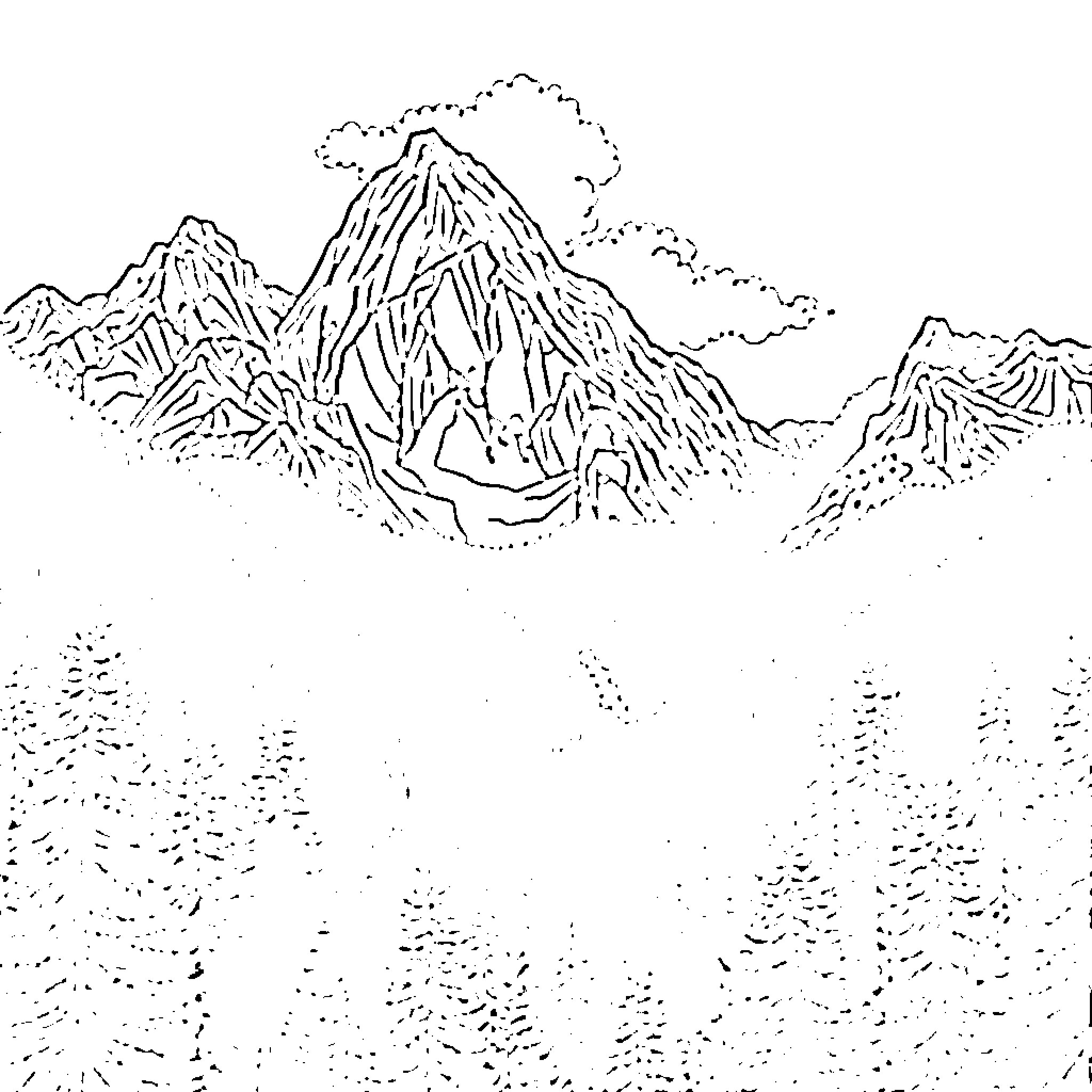 Best Mountain Coloring Pages (Free Printable PDF)
