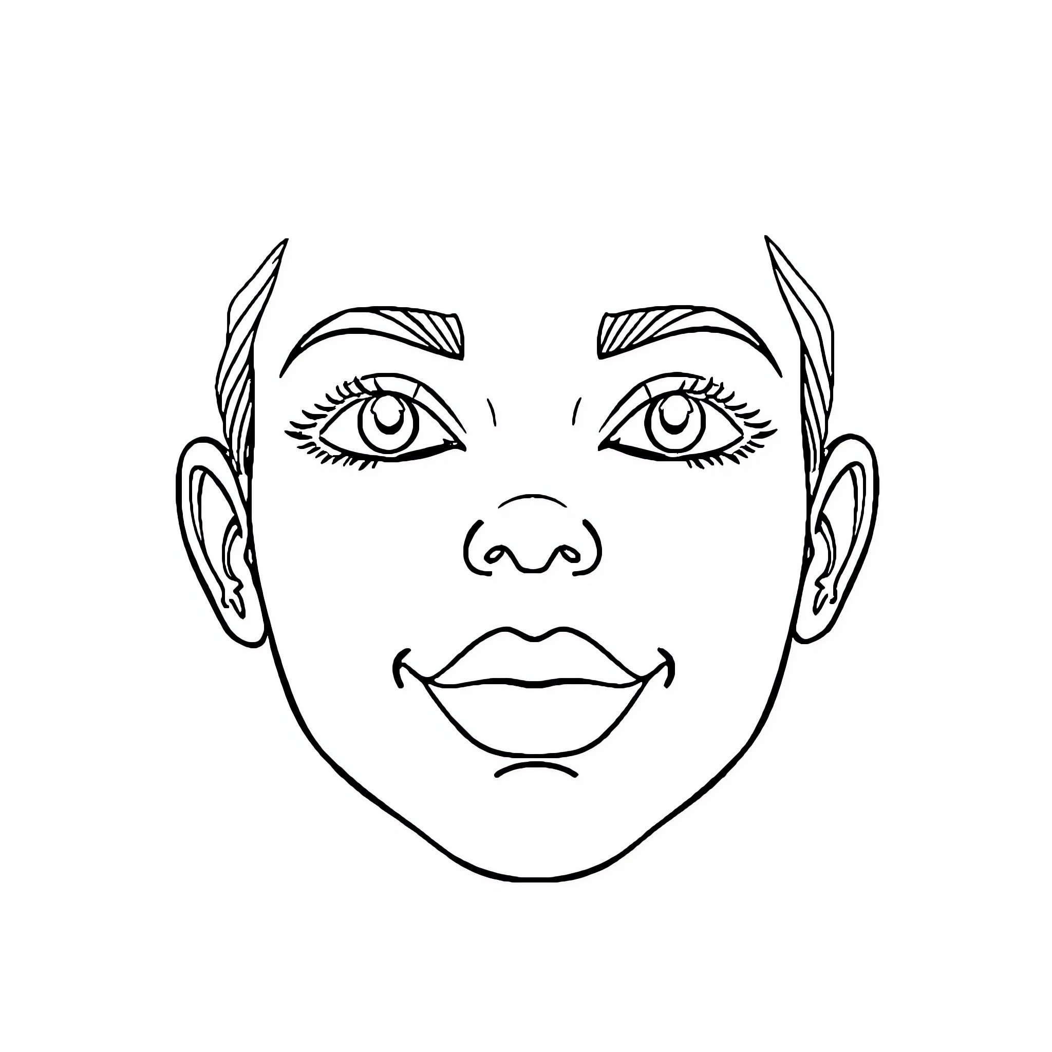 Best Face Coloring Pages (Free Printable PDF)