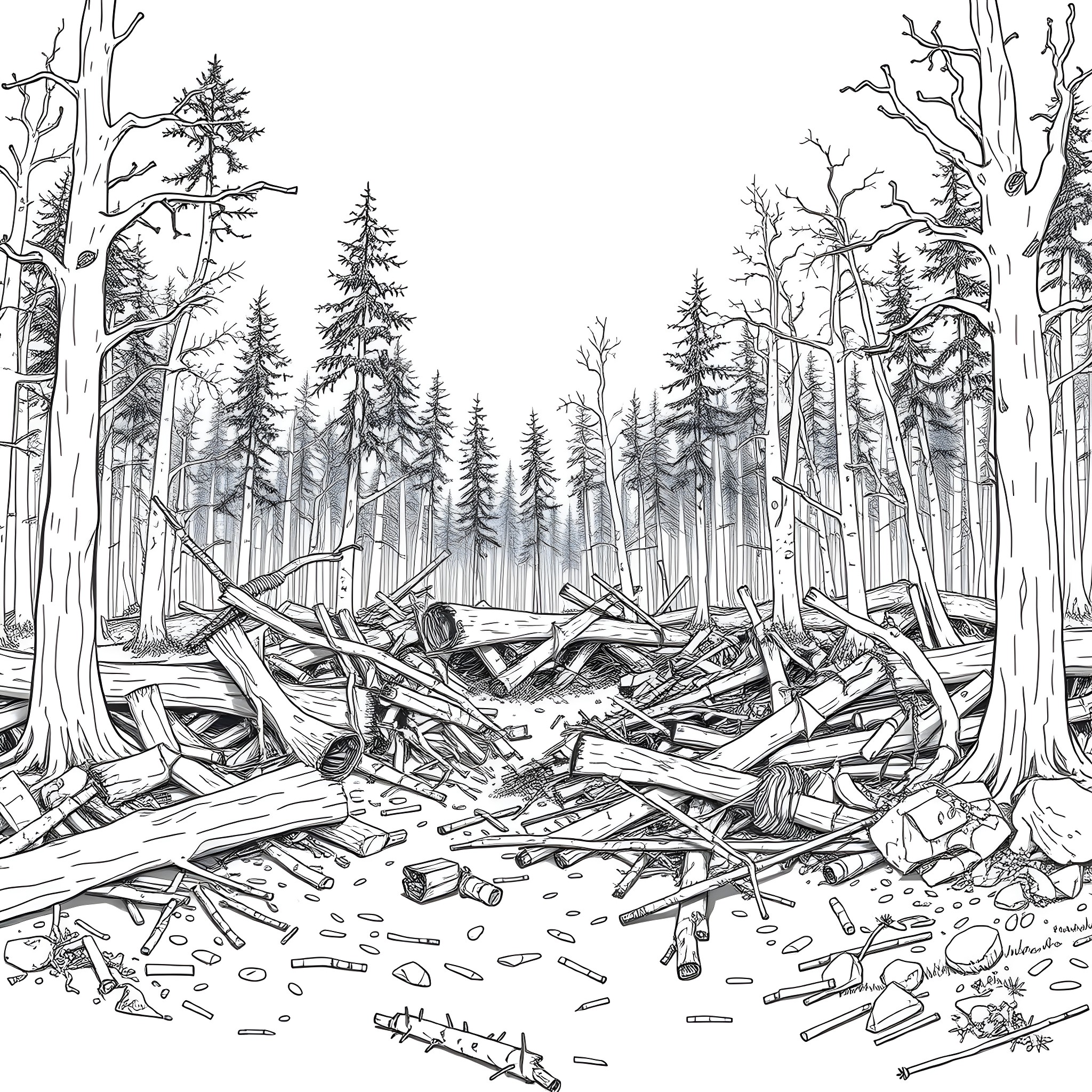 Best Forest Coloring Pages (Free Printable PDF)