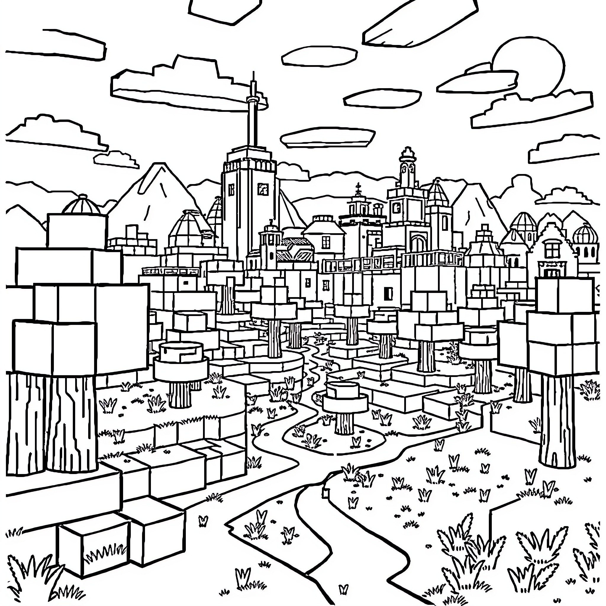 Best Minecraft Coloring Pages (Free Printable PDF)