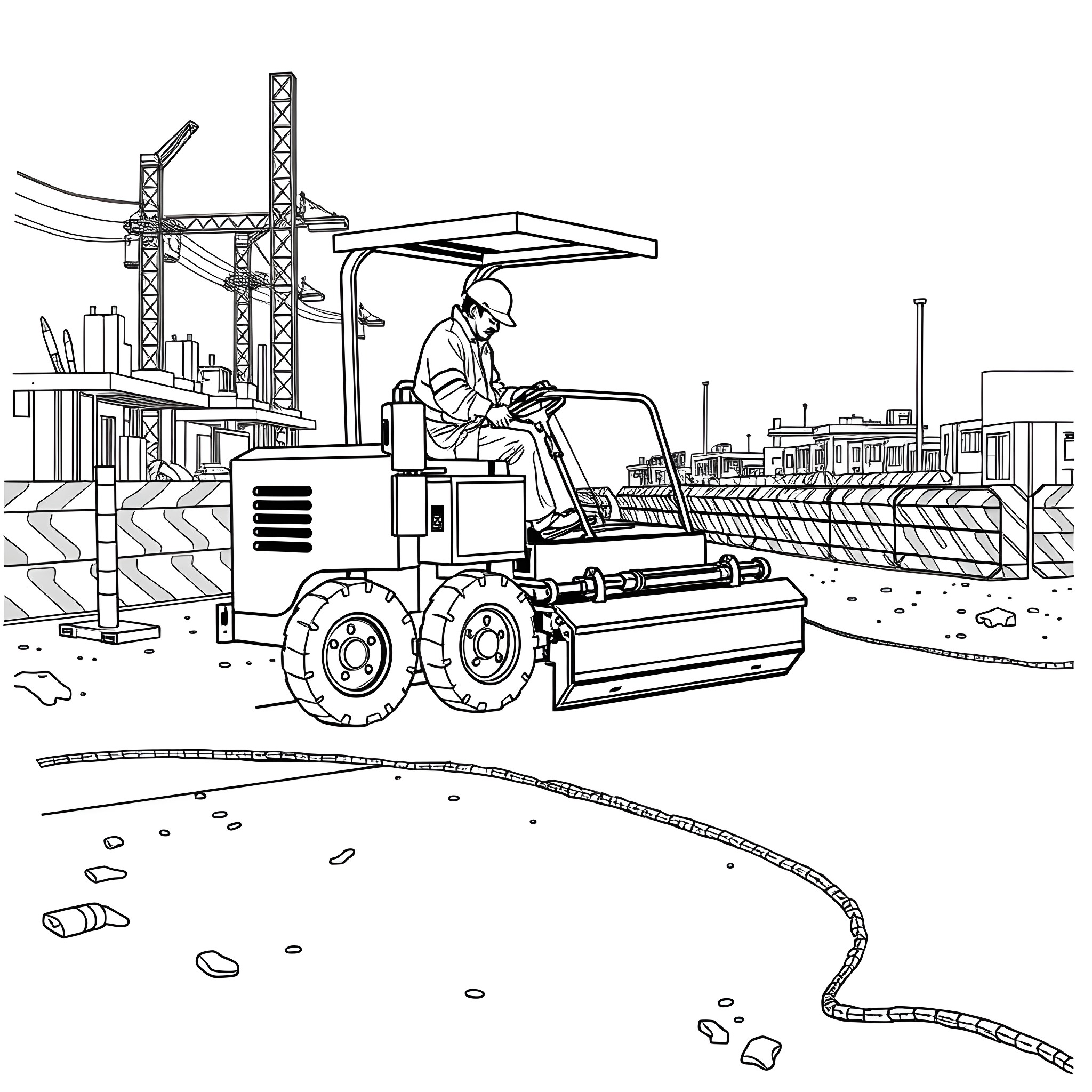 37 Best Asphalt Paver Coloring Pages (Free Printable PDFs)