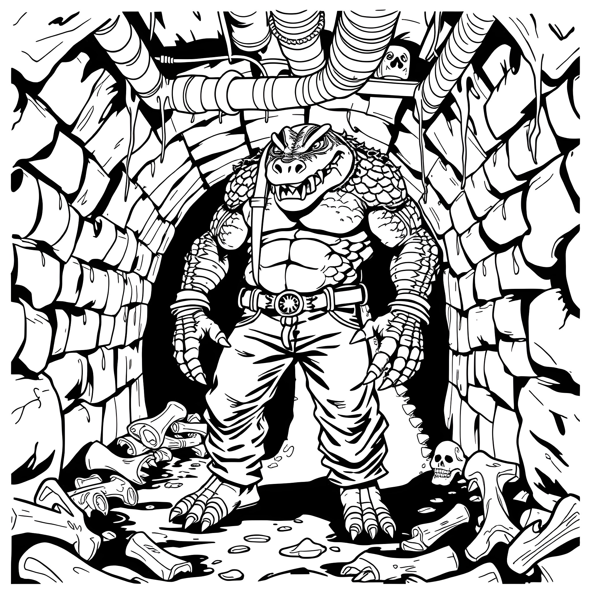 47 Best Killer Croc Coloring Pages (Free Printable PDFs)