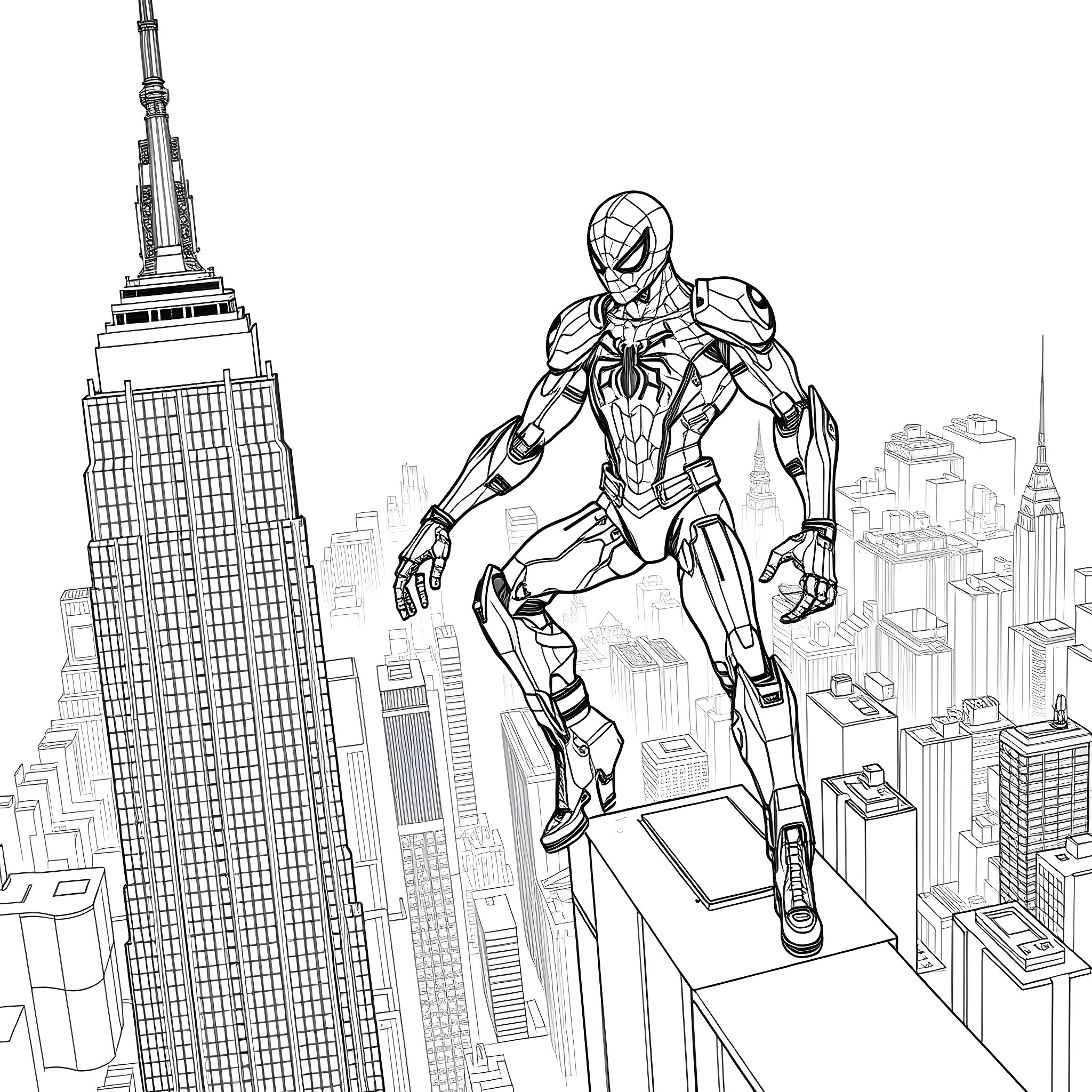 Best Mecha Spiderman Coloring Pages (Free Printable PDF)