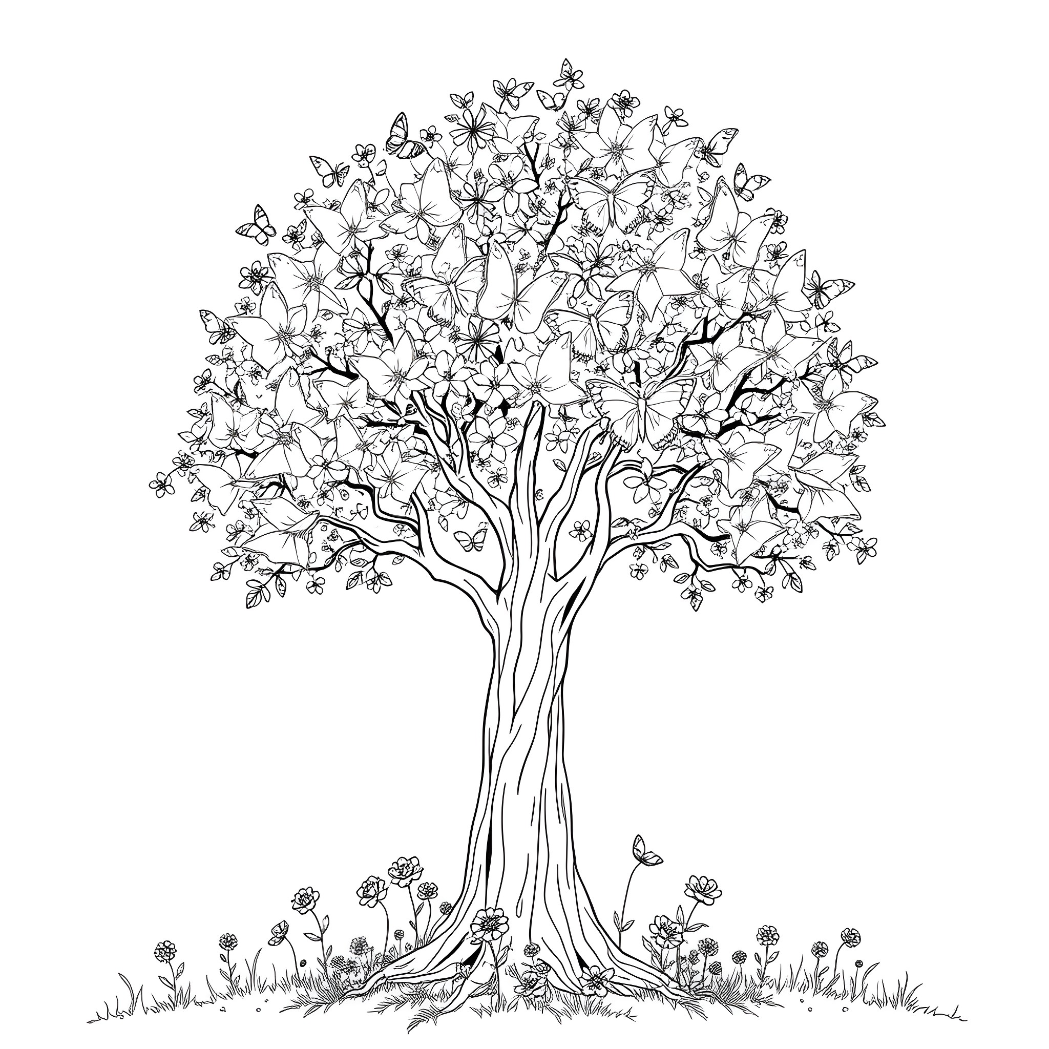 49 Best Tree Coloring Pages (Free Printable PDFs)