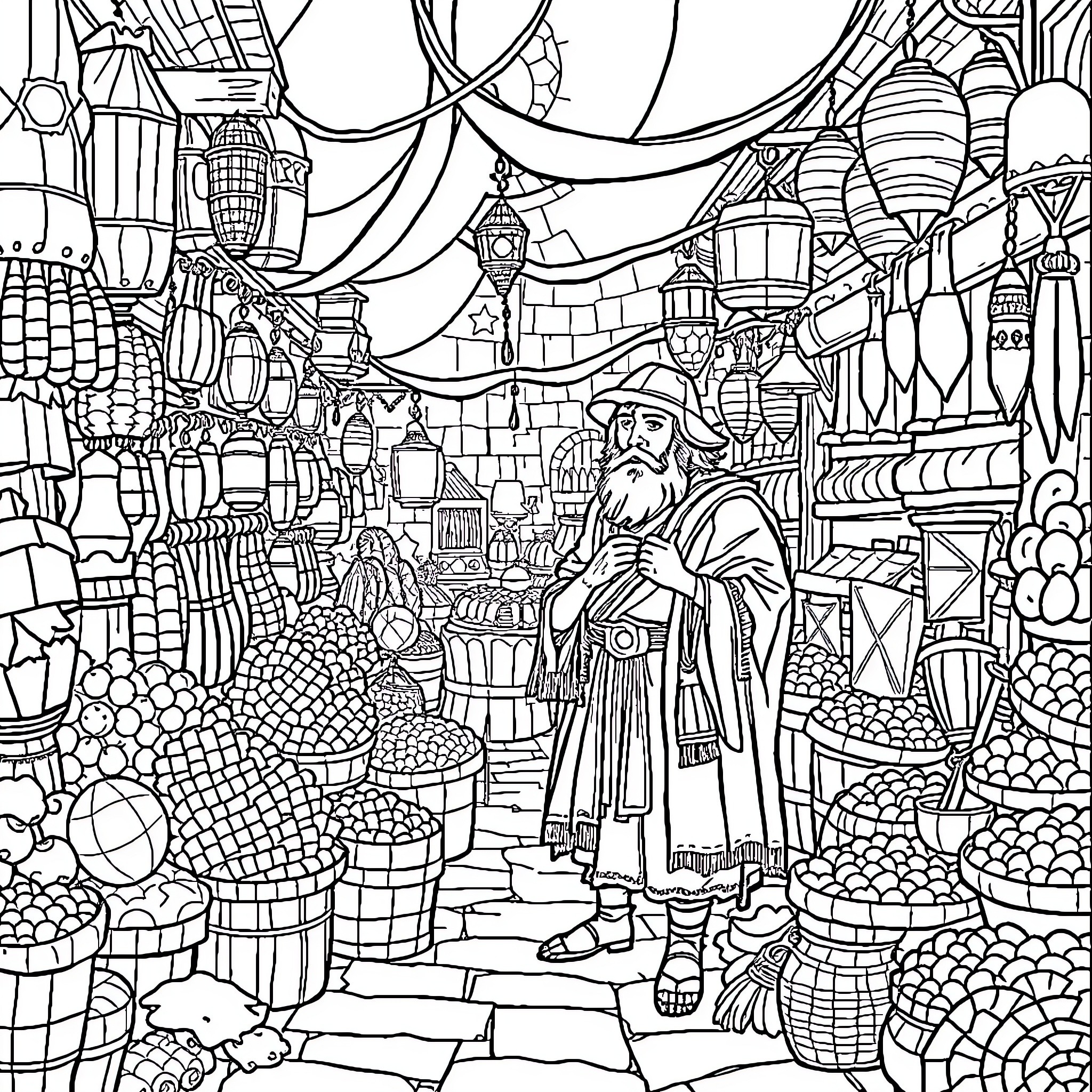 Best Merchant Coloring Pages (Free Printable PDF)