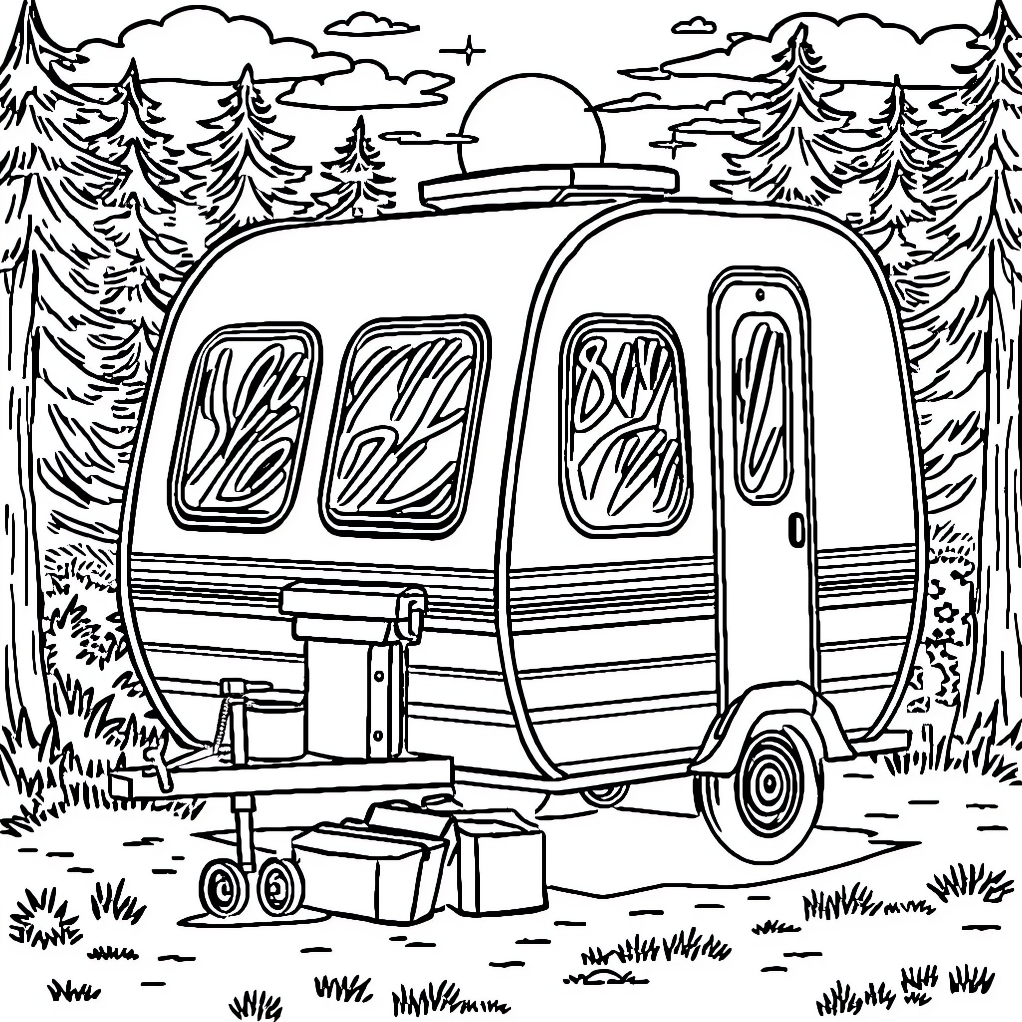 Best Foldable Caravan Coloring Pages (Free Printable PDF)