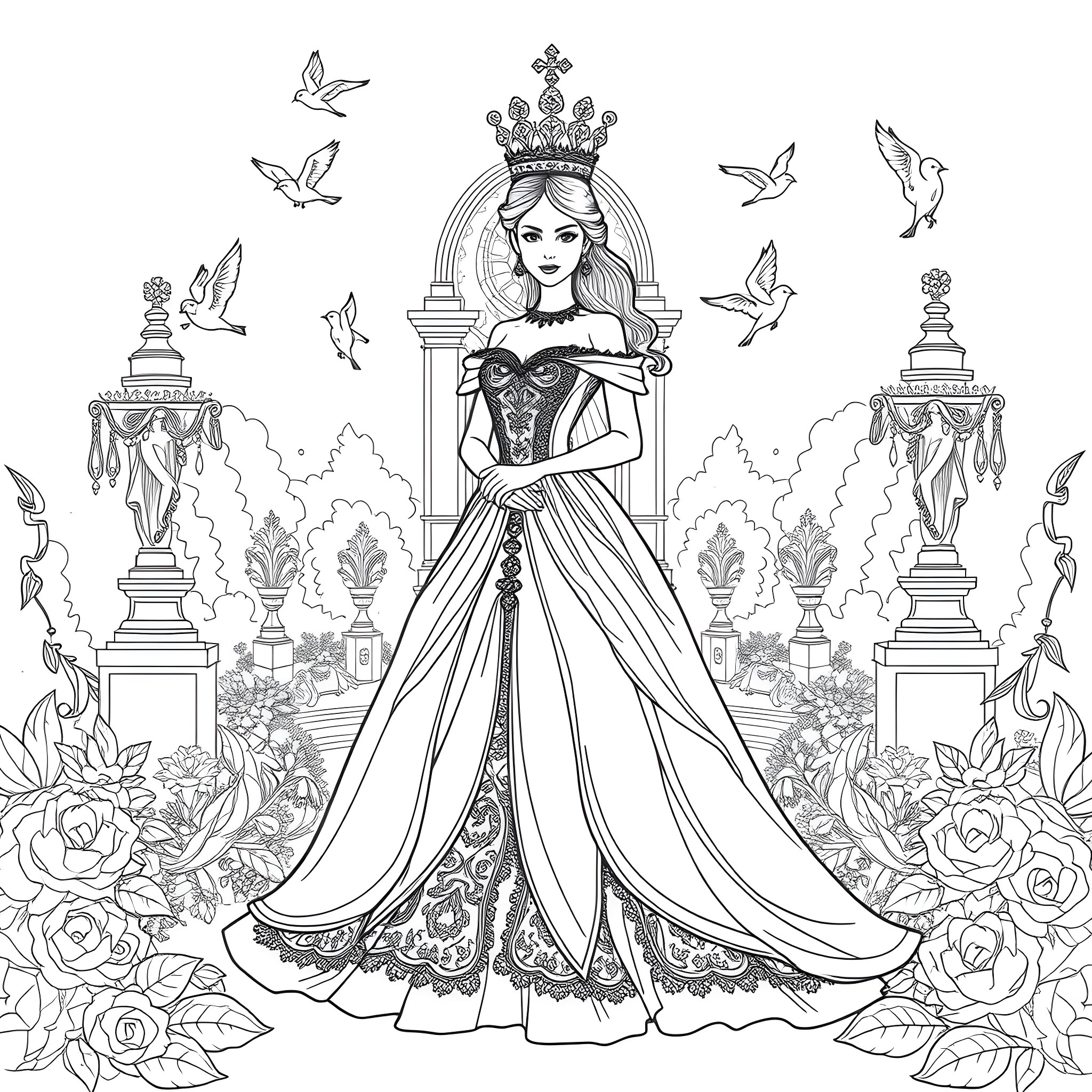 39 Best Princess Coloring Pages (Free Printable PDFs)