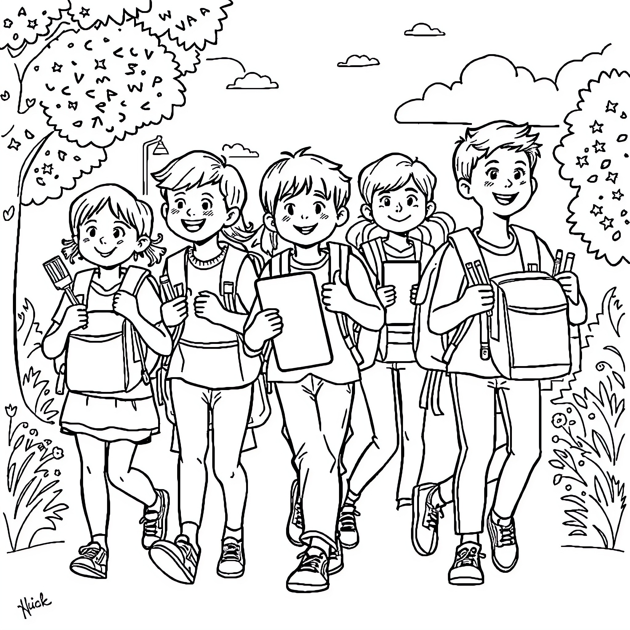 Best School Coloring Pages (Free Printable PDF)