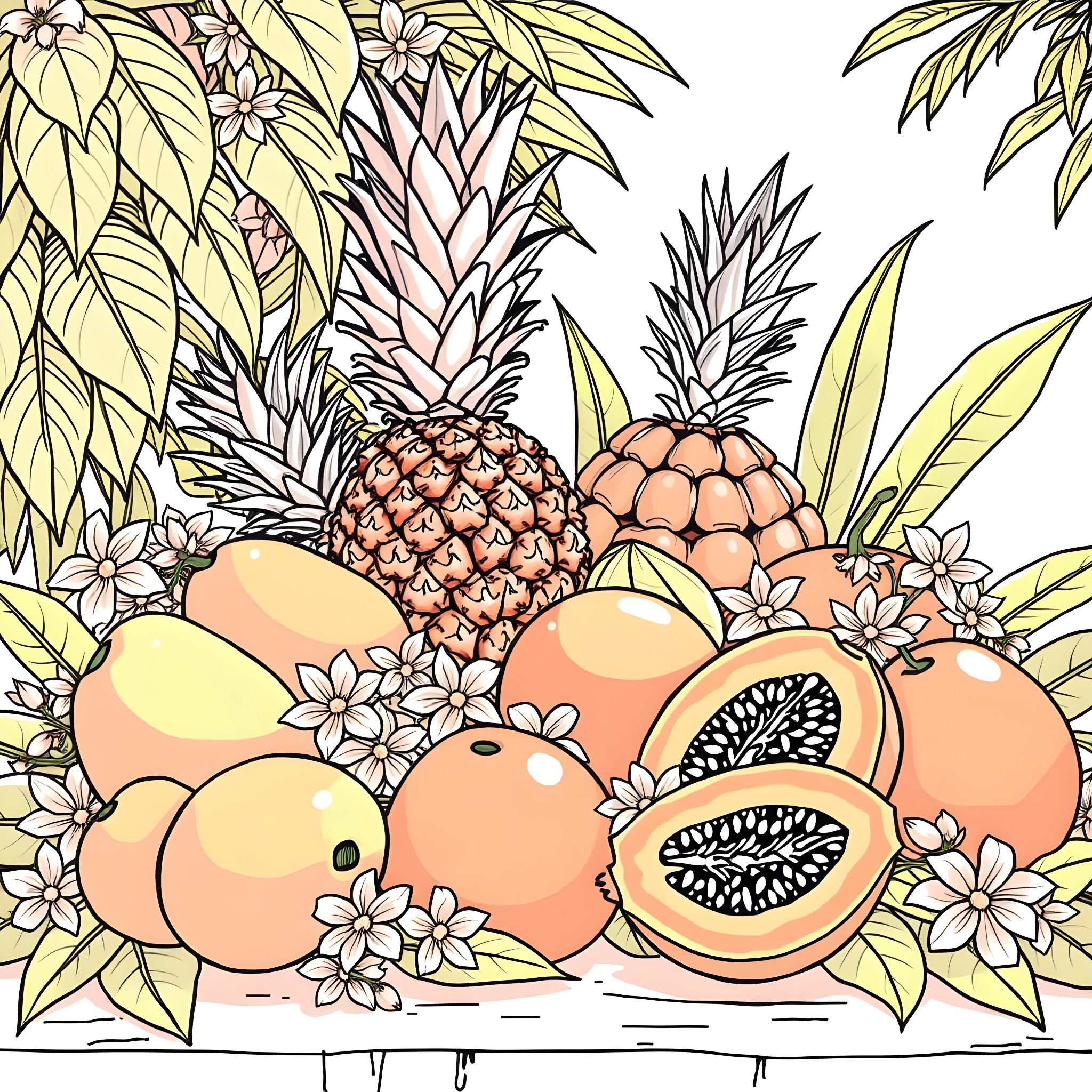 Best Fruit Coloring Pages (Free Printable PDF)