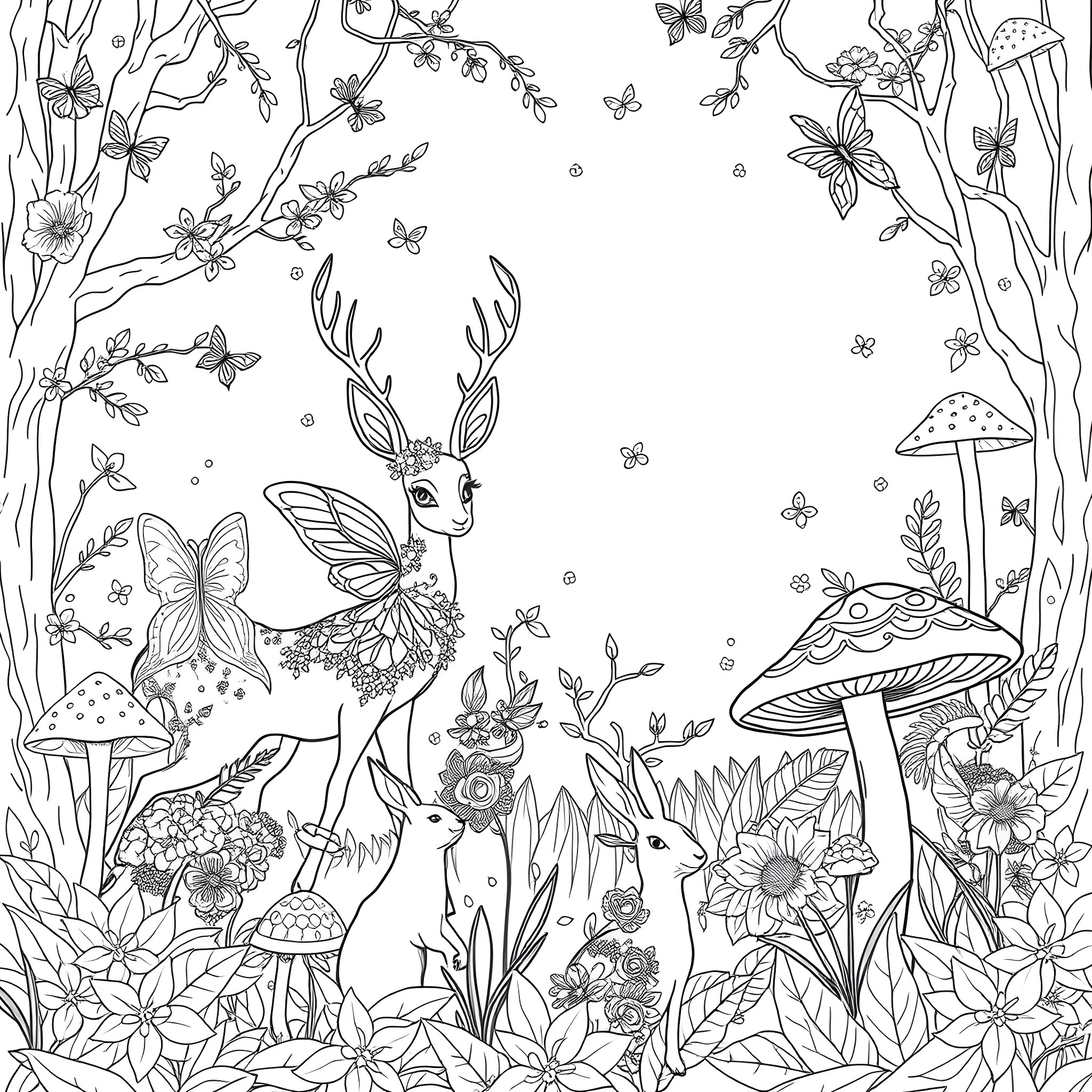 Best Forest Coloring Pages (Free Printable PDF)