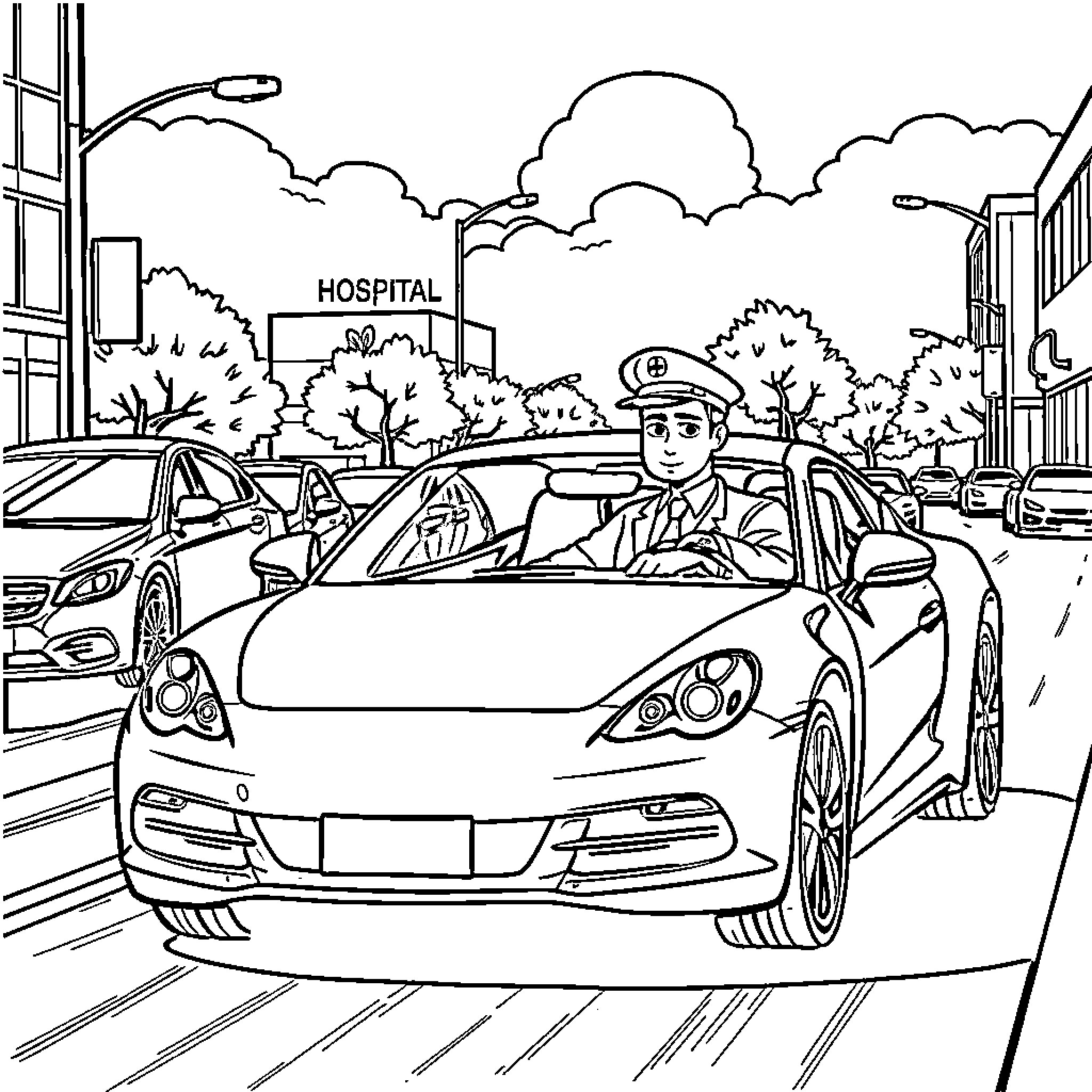 Best Hospital Employee Coloring Pages (Free Printable PDF)