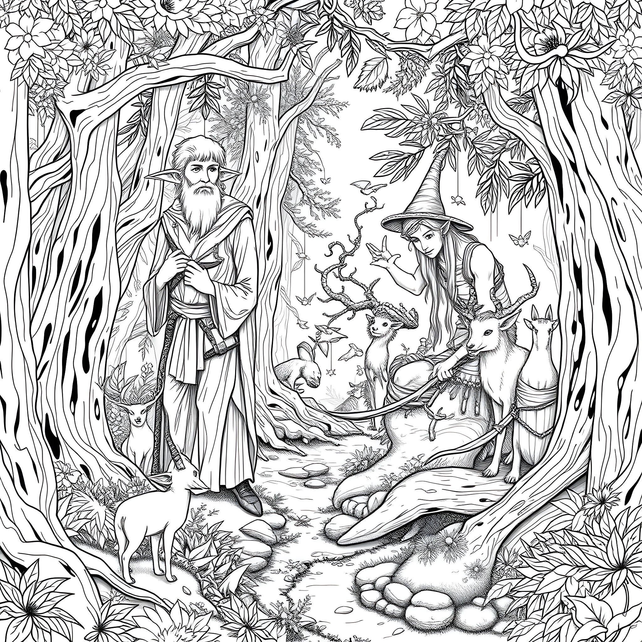 Best Druid Coloring Pages (Free Printable PDF)