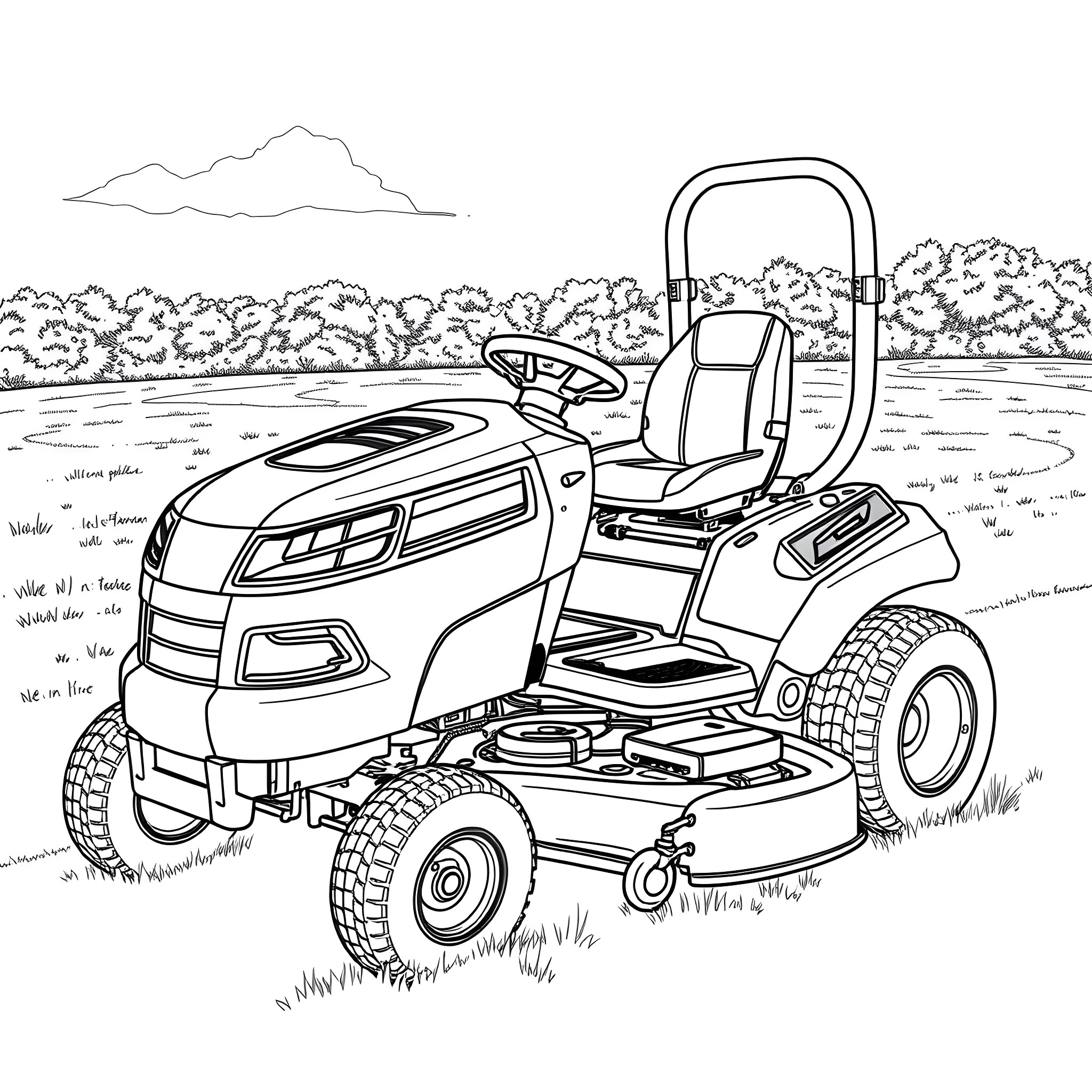 1 Best Utility Riding Mower Coloring Pages (Free Printable PDFs)