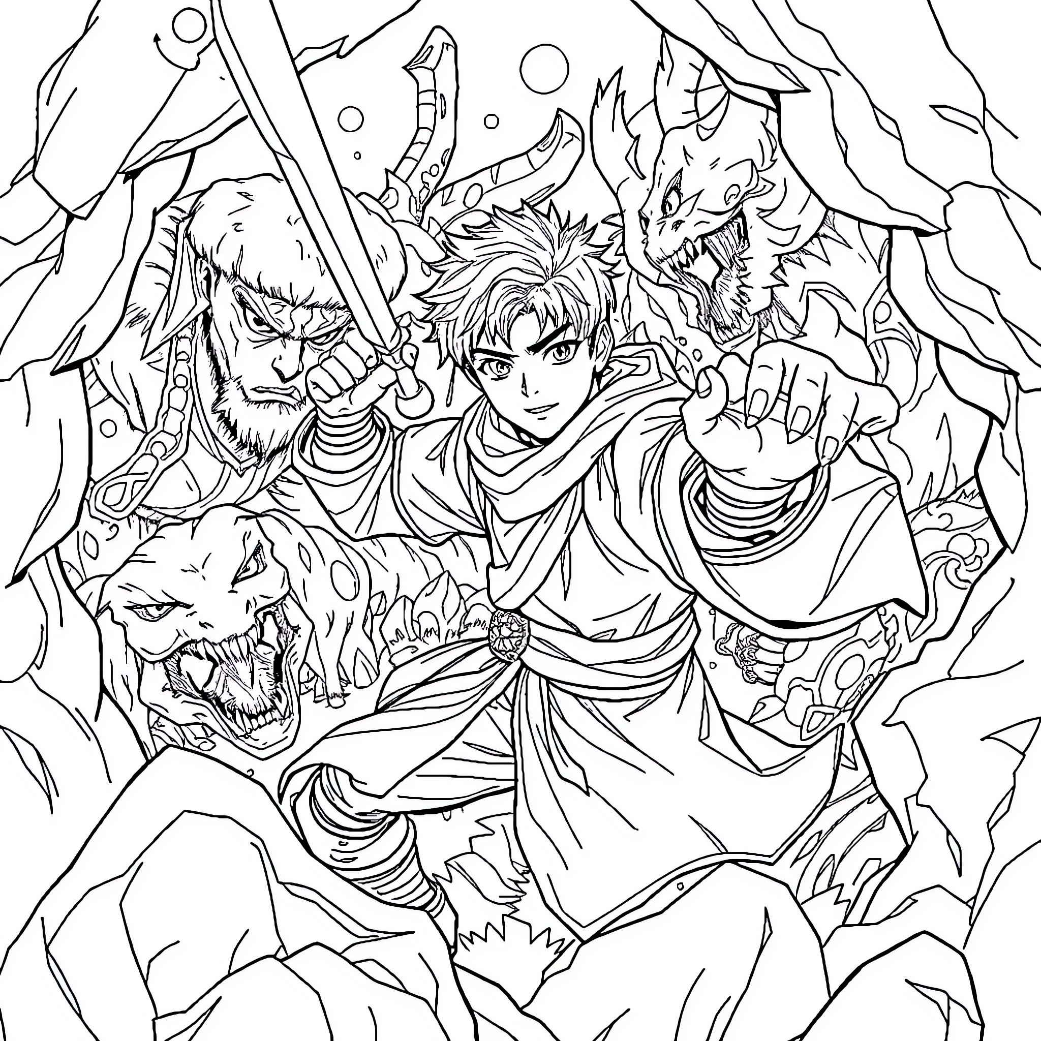 Best Solo Leveling Coloring Pages (Free Printable PDF)