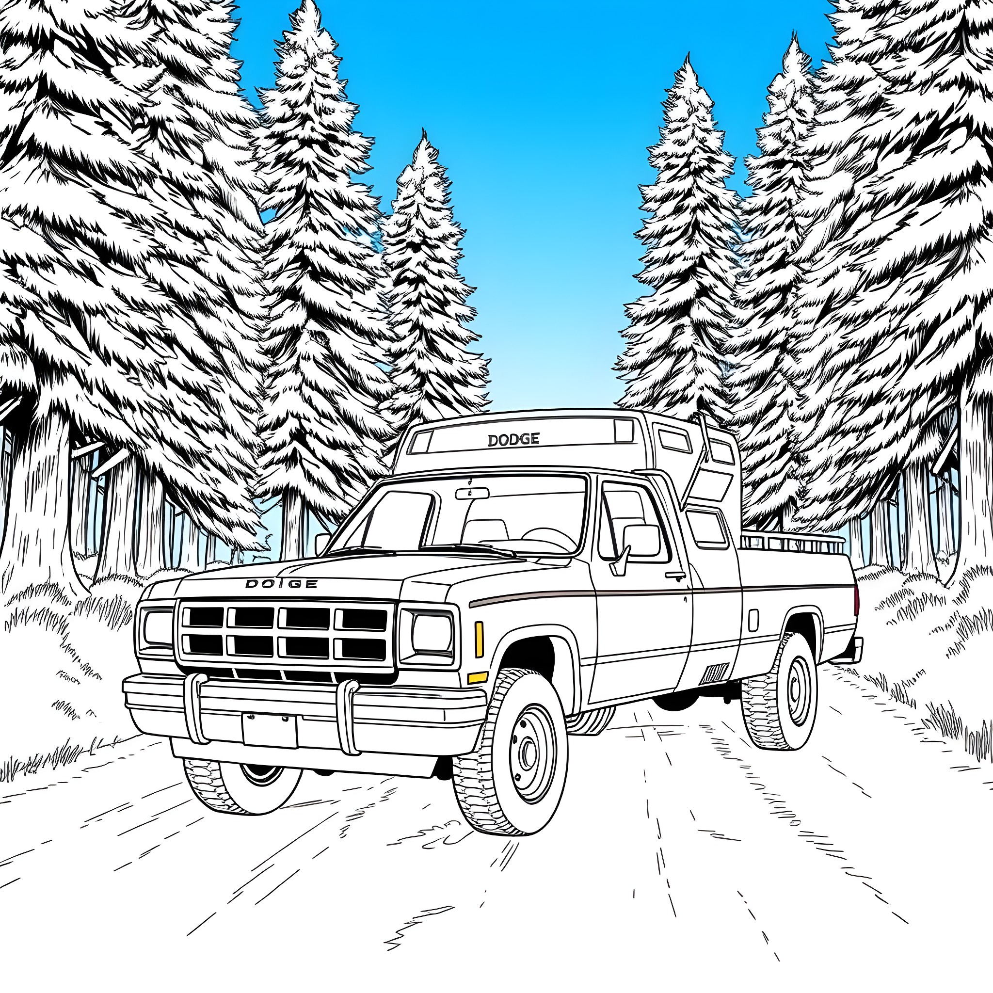 Best Dodge Ram Coloring Pages (Free Printable PDF)