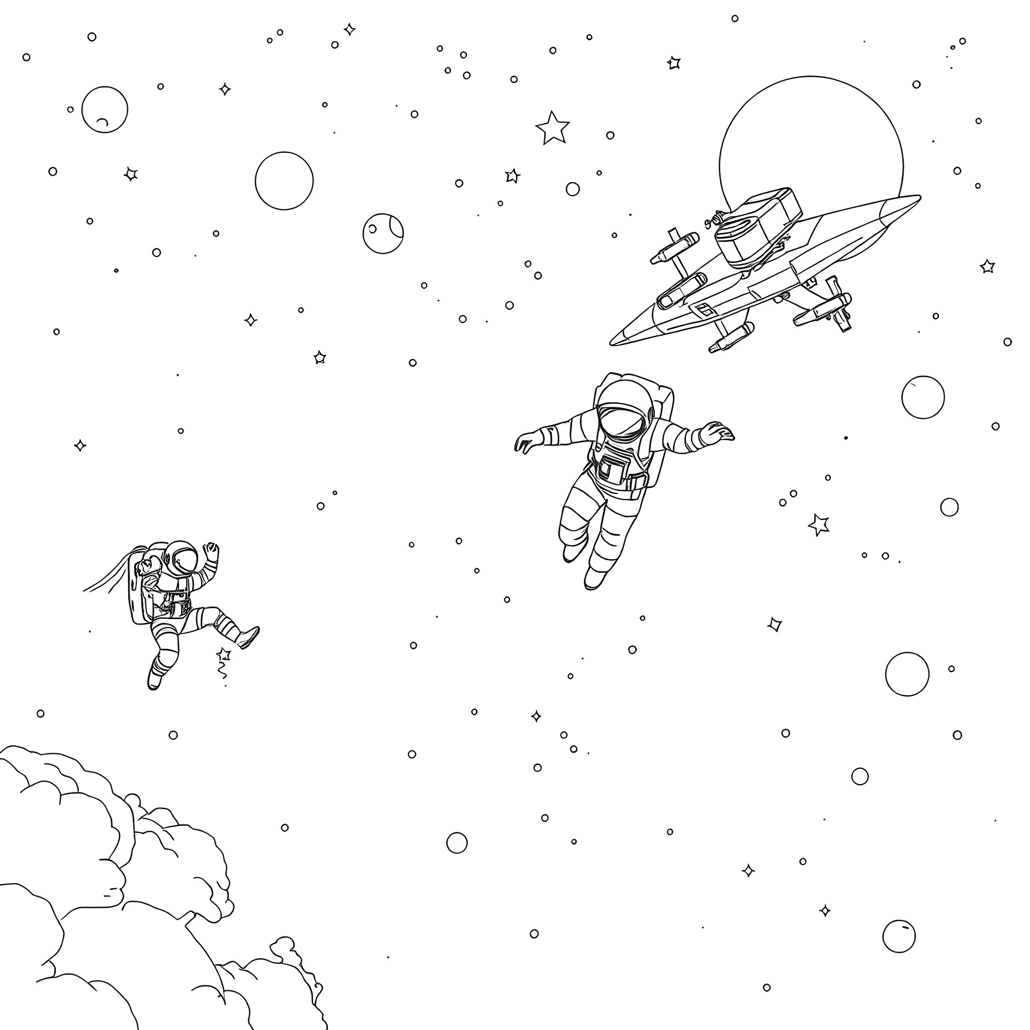 Best Space Coloring Pages (Free Printable PDF)