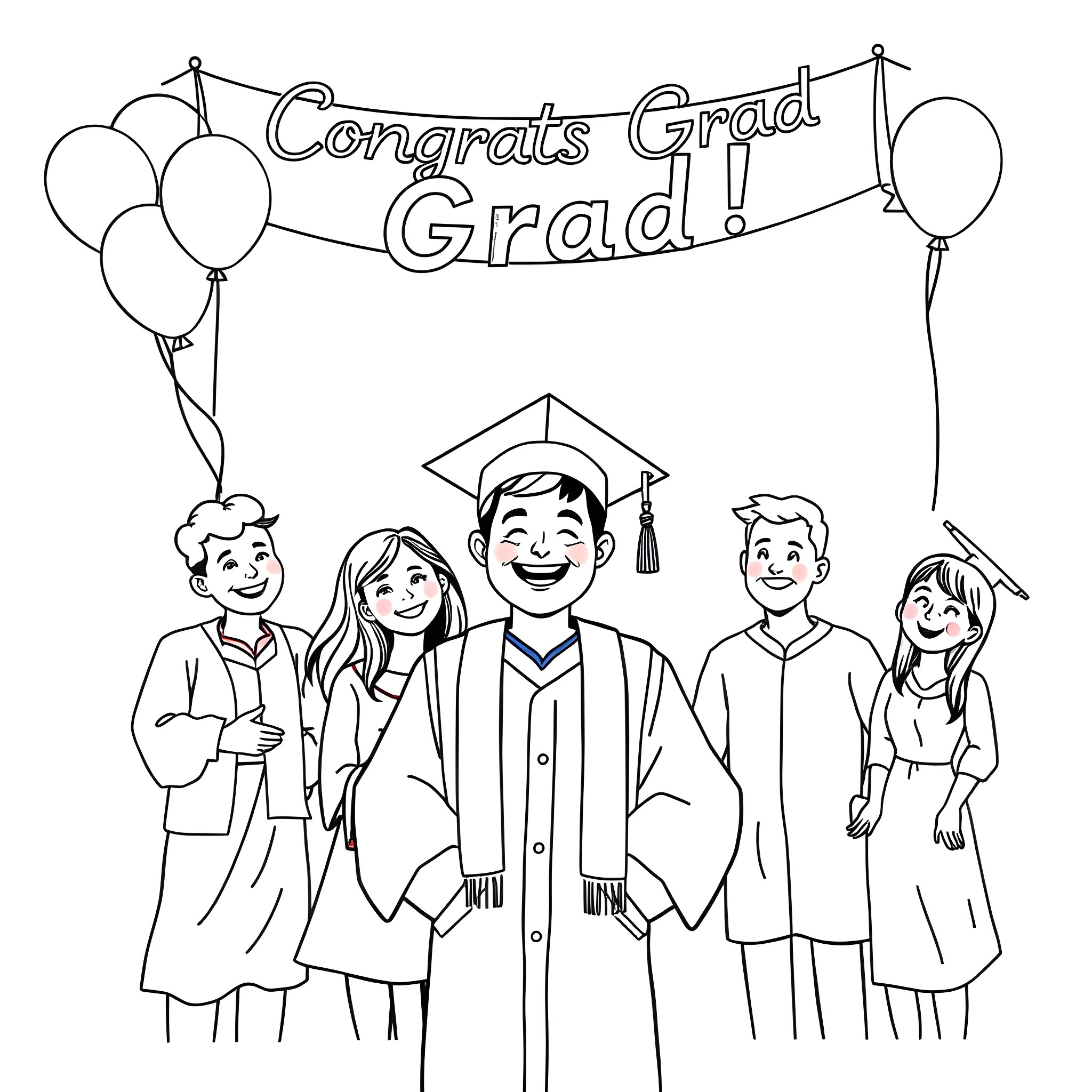 1 Best Grad Coloring Pages (Free Printable PDFs)