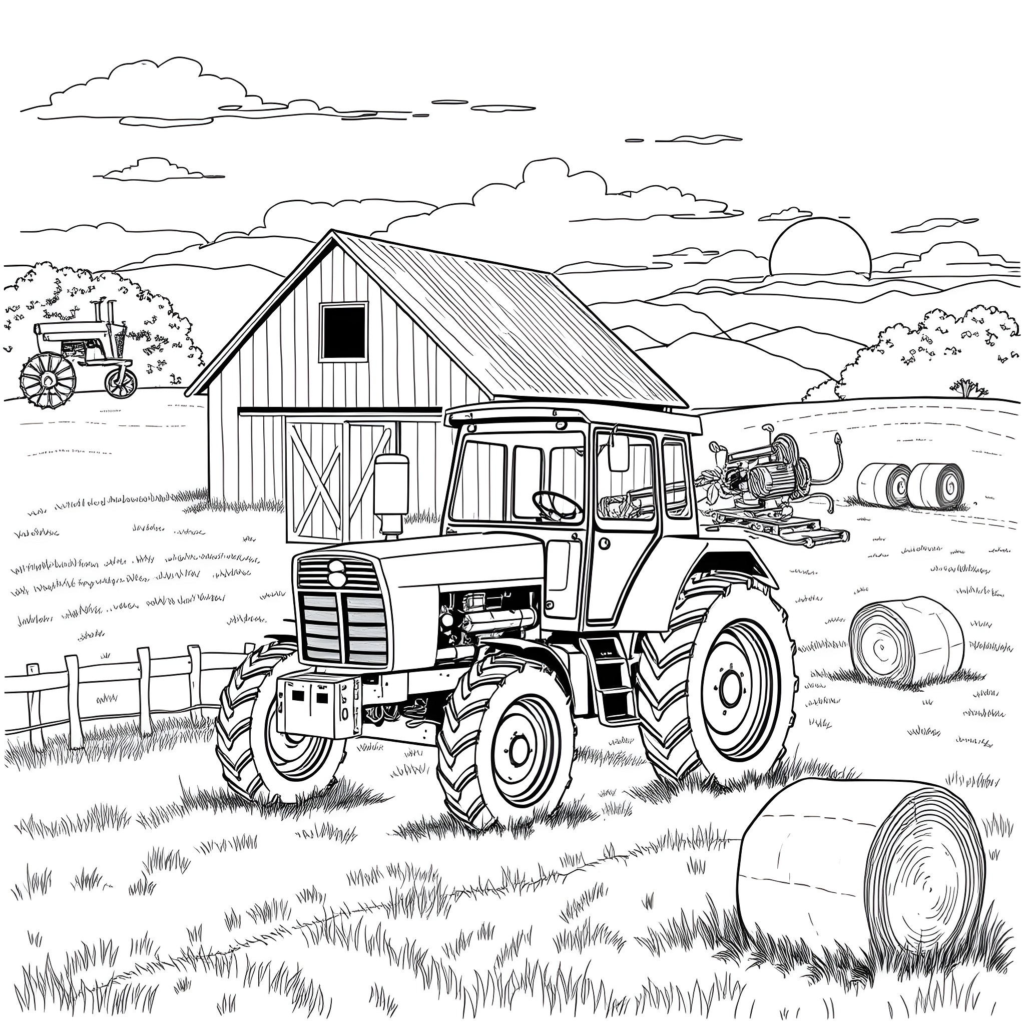 7 Best Farm Equipment Coloring Pages (Free Printable PDFs)