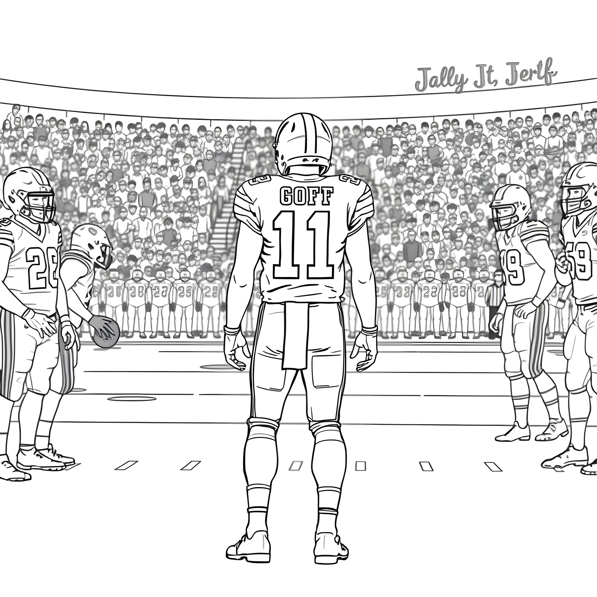 Best Jared Goff Coloring Pages (Free Printable PDF)