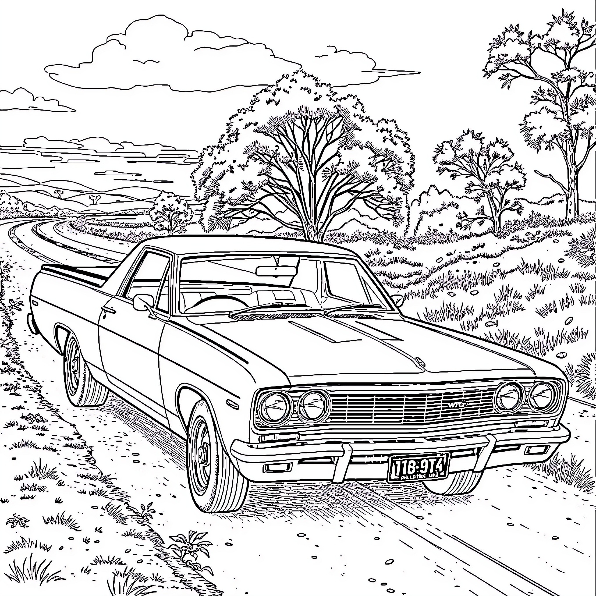 Best Holden WB Ute Coloring Pages (Free Printable PDF)