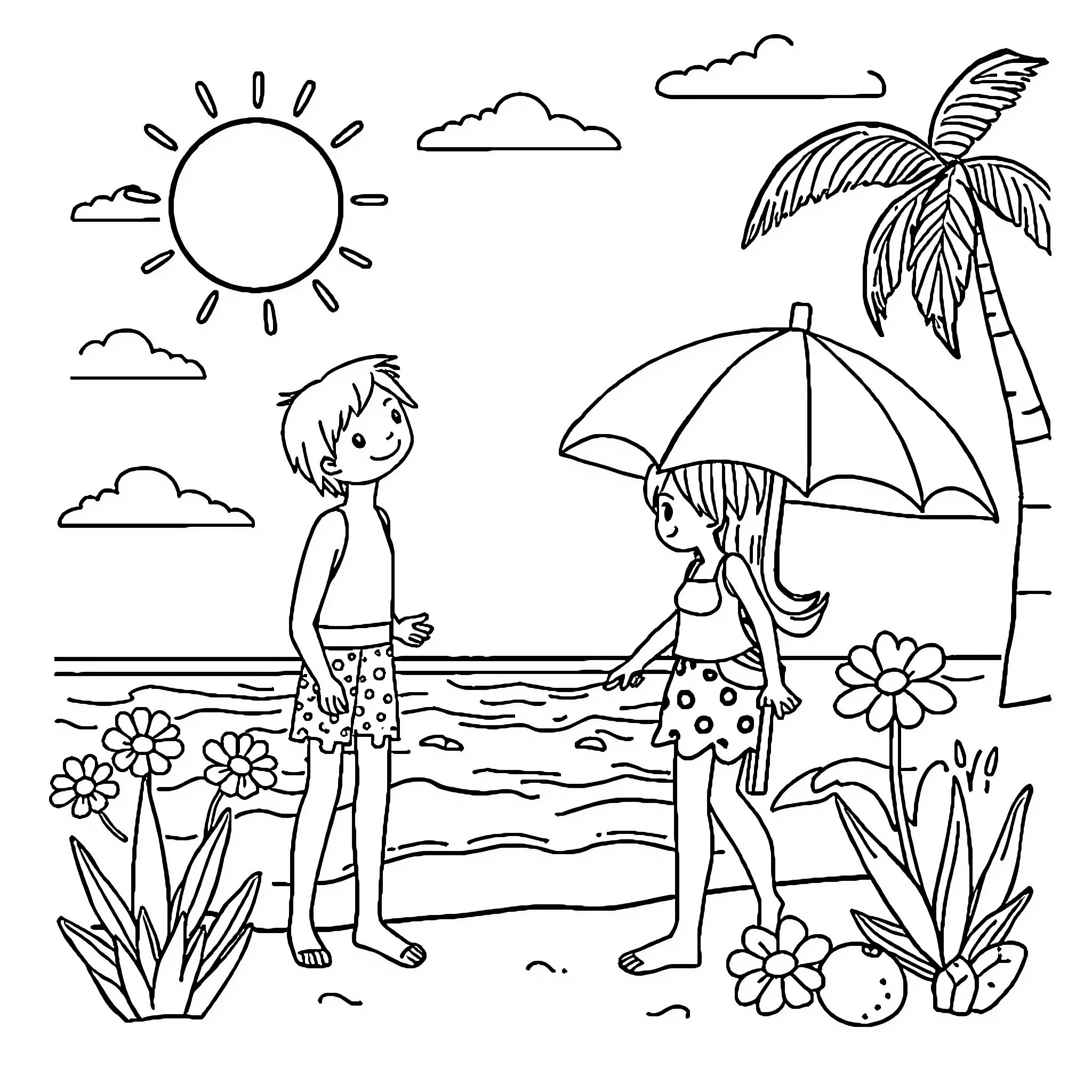 Best Summer Coloring Pages (Free Printable PDF)