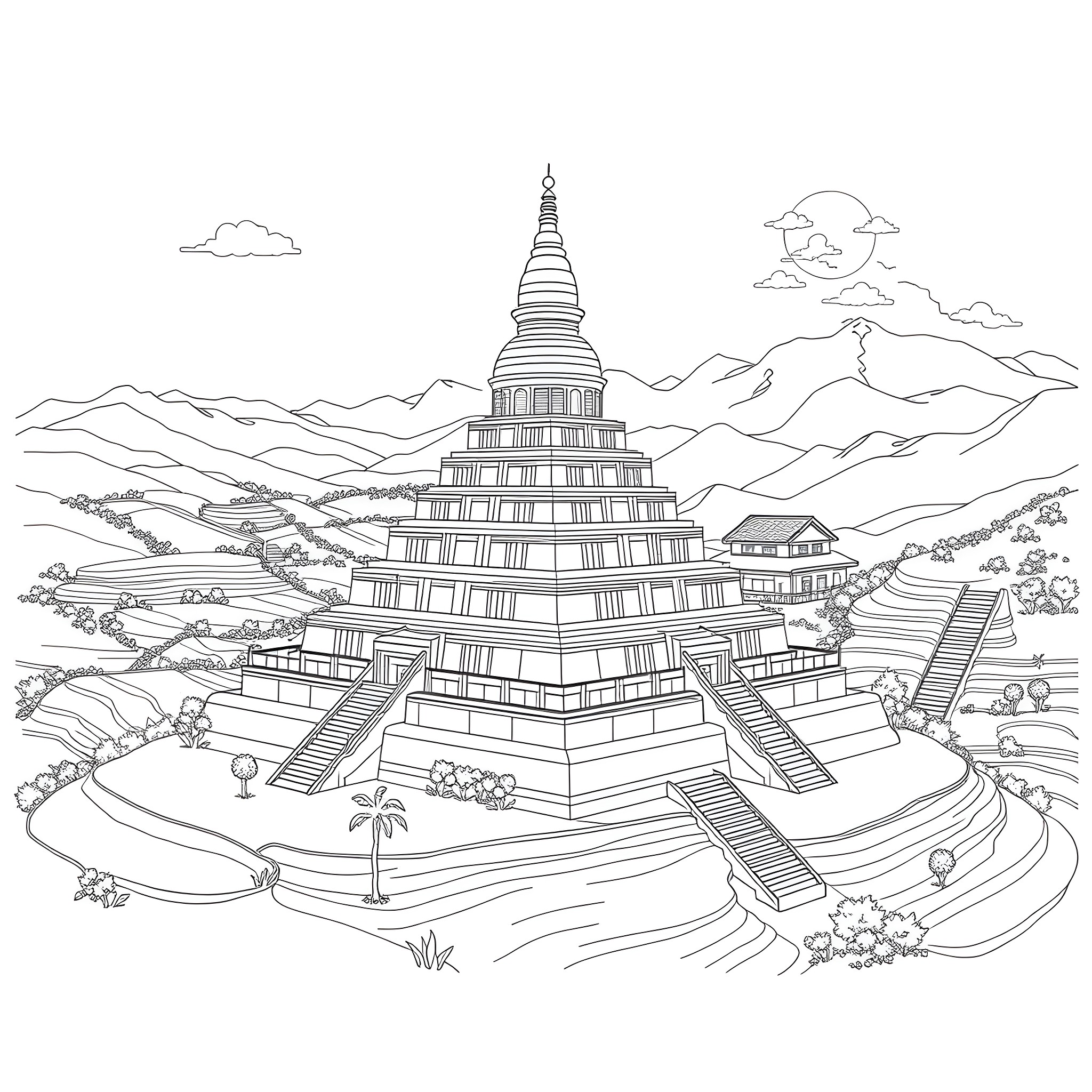 Best Ziggurat Coloring Pages (Free Printable PDF)
