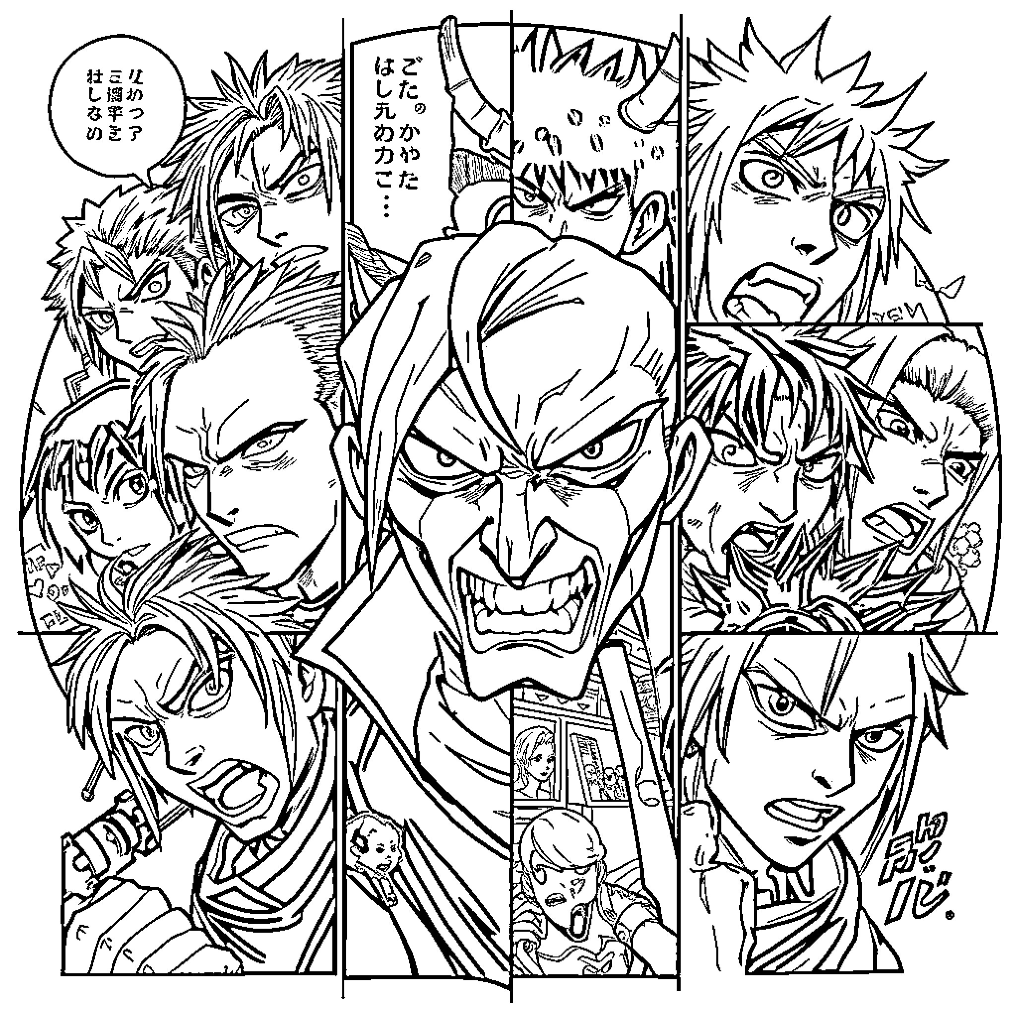 Best Manga Coloring Pages (Free Printable PDF)