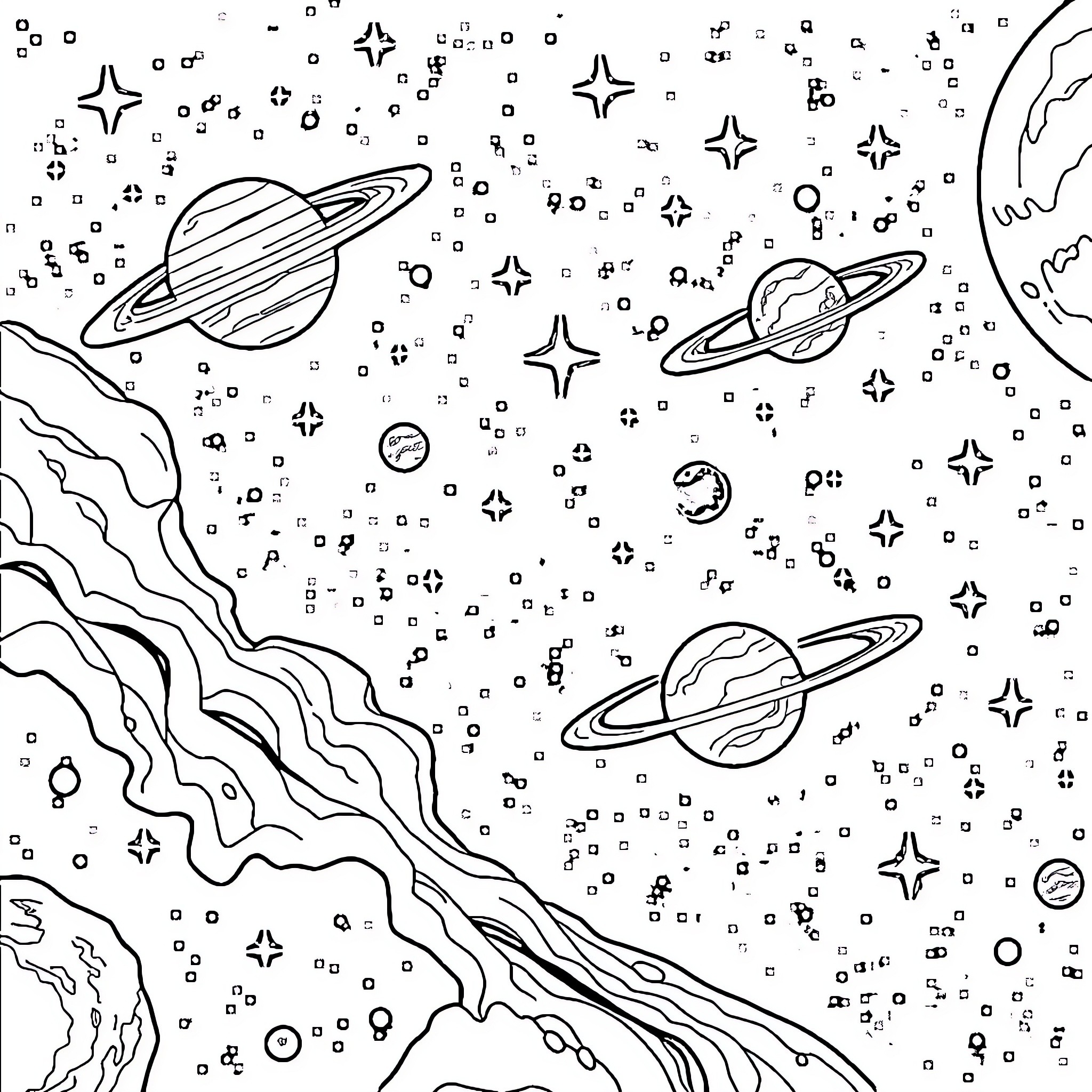 Best Space Coloring Pages (Free Printable PDF)