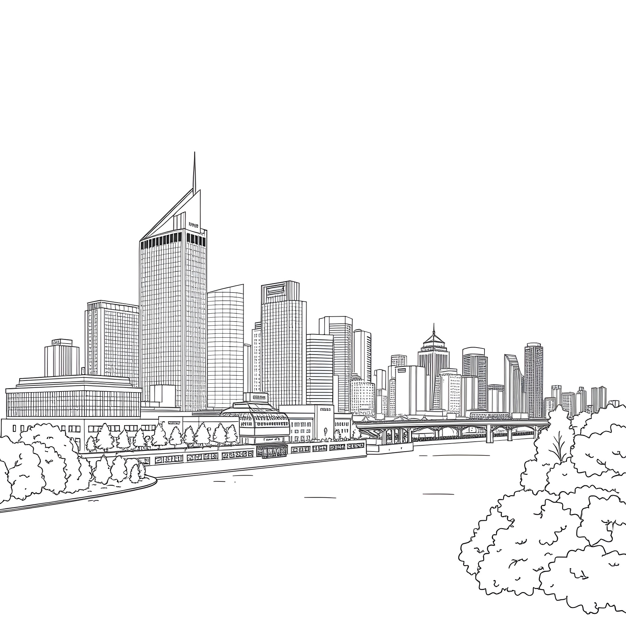 Best Skyline Coloring Pages (Free Printable PDF)