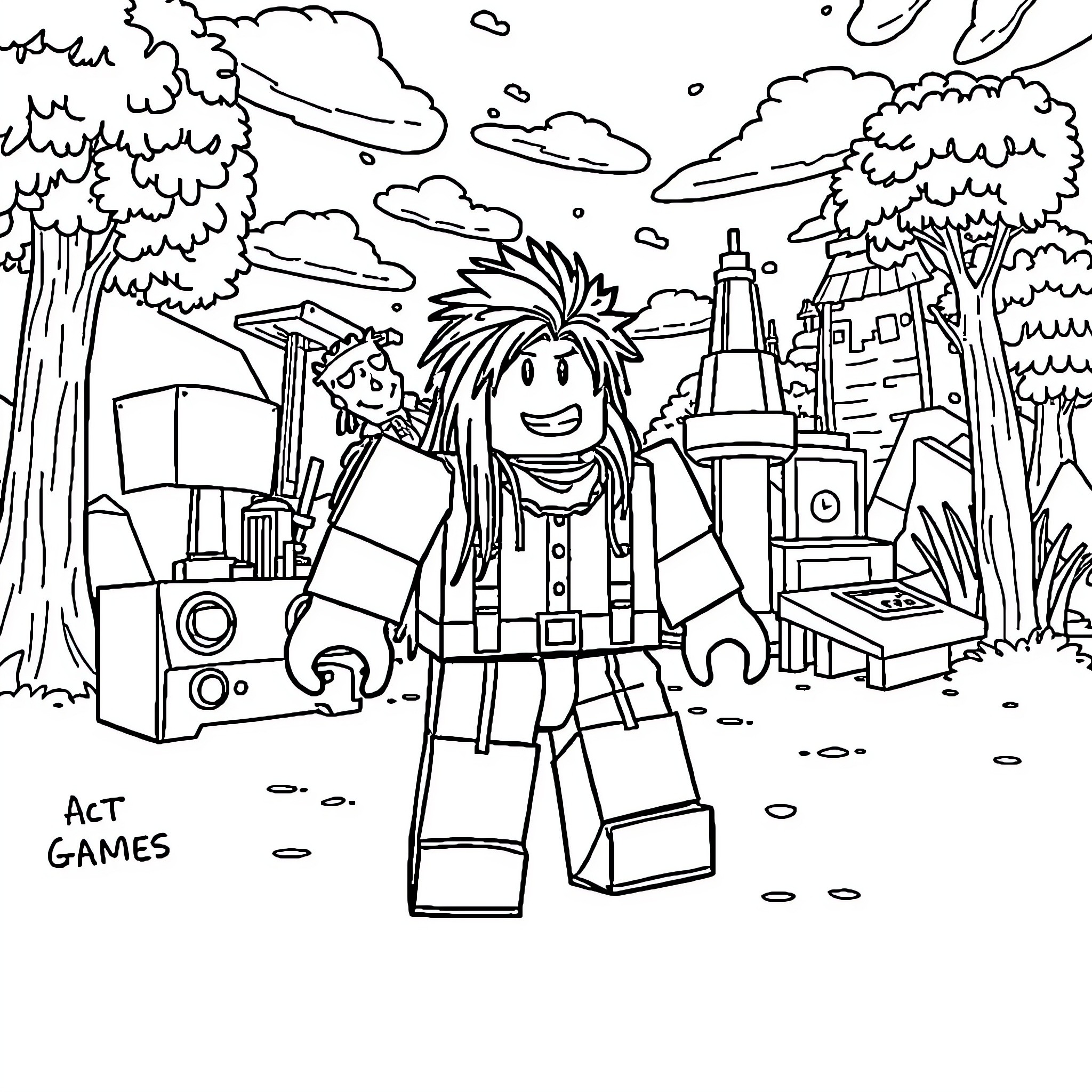 126 Best Roblox Coloring Pages (Free Printable PDFs)